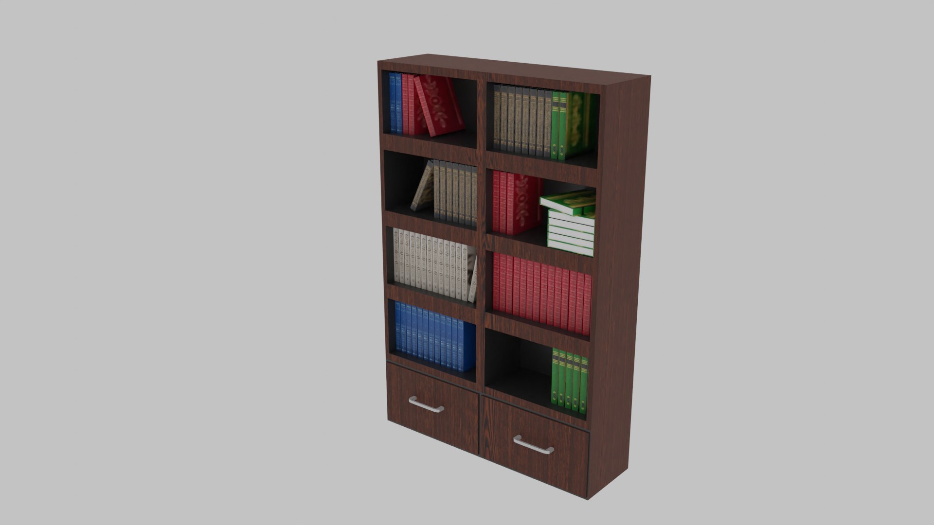 3D Model Bookcase - TurboSquid 2034776