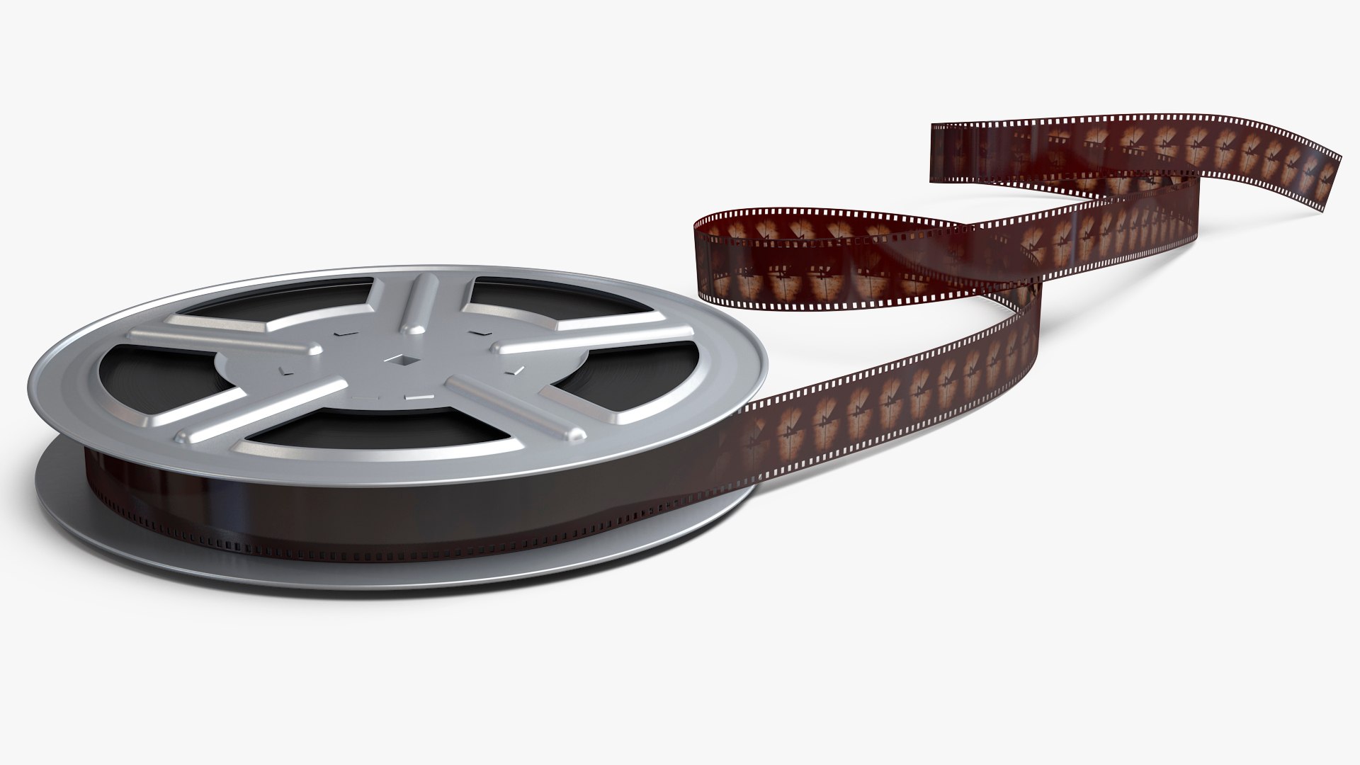 3D Video Film Reel 35mm Model - TurboSquid 2161828