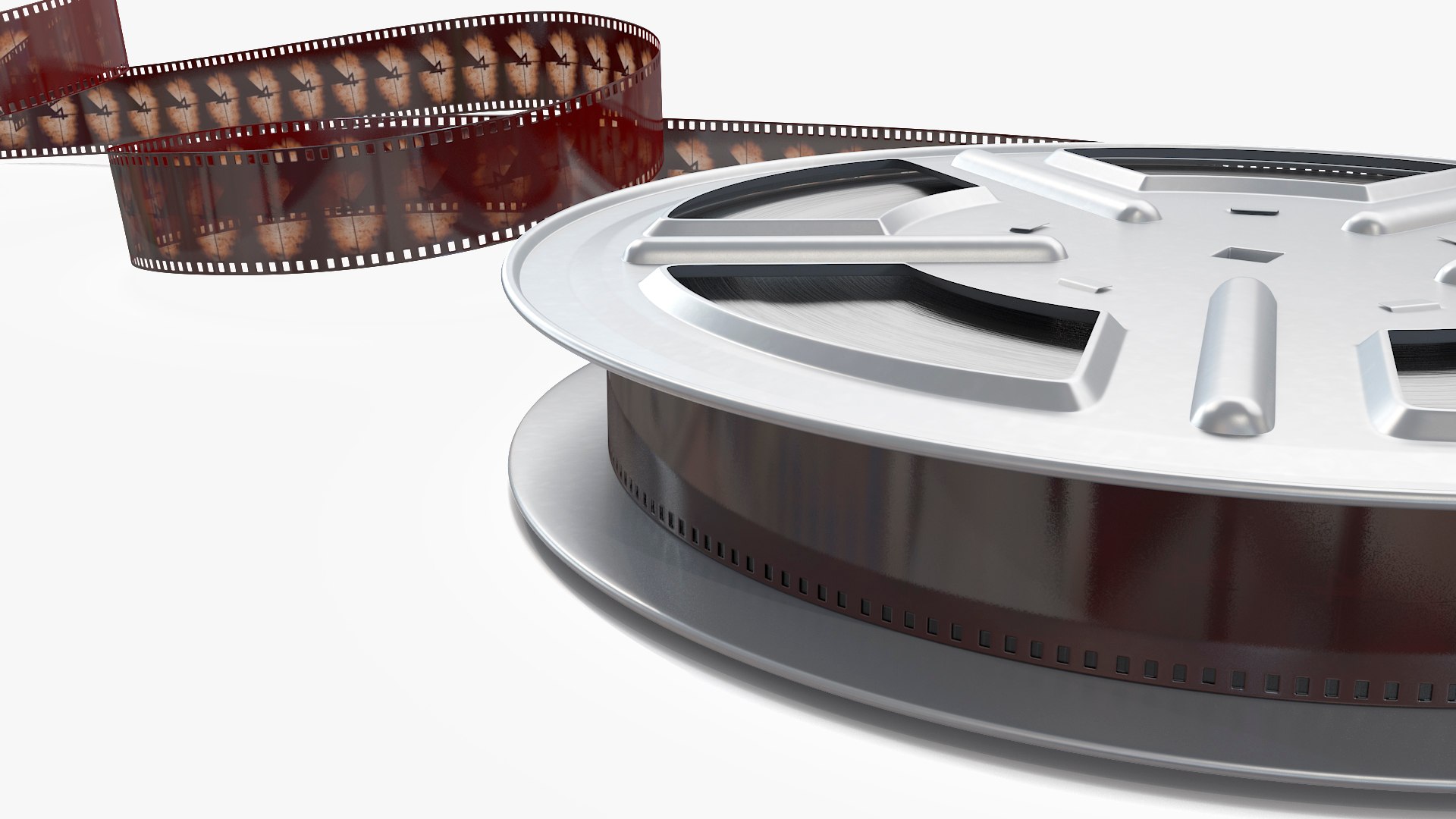 3D Video Film Reel 35mm Model - TurboSquid 2161828