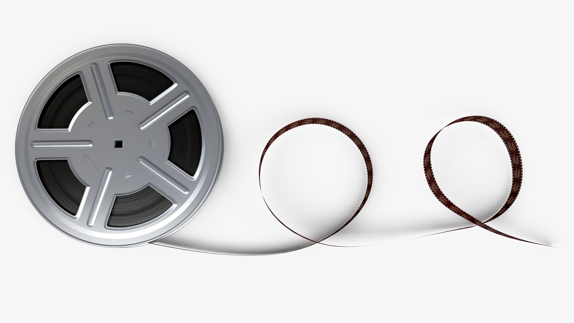 3D Video Film Reel 35mm Model - TurboSquid 2161828
