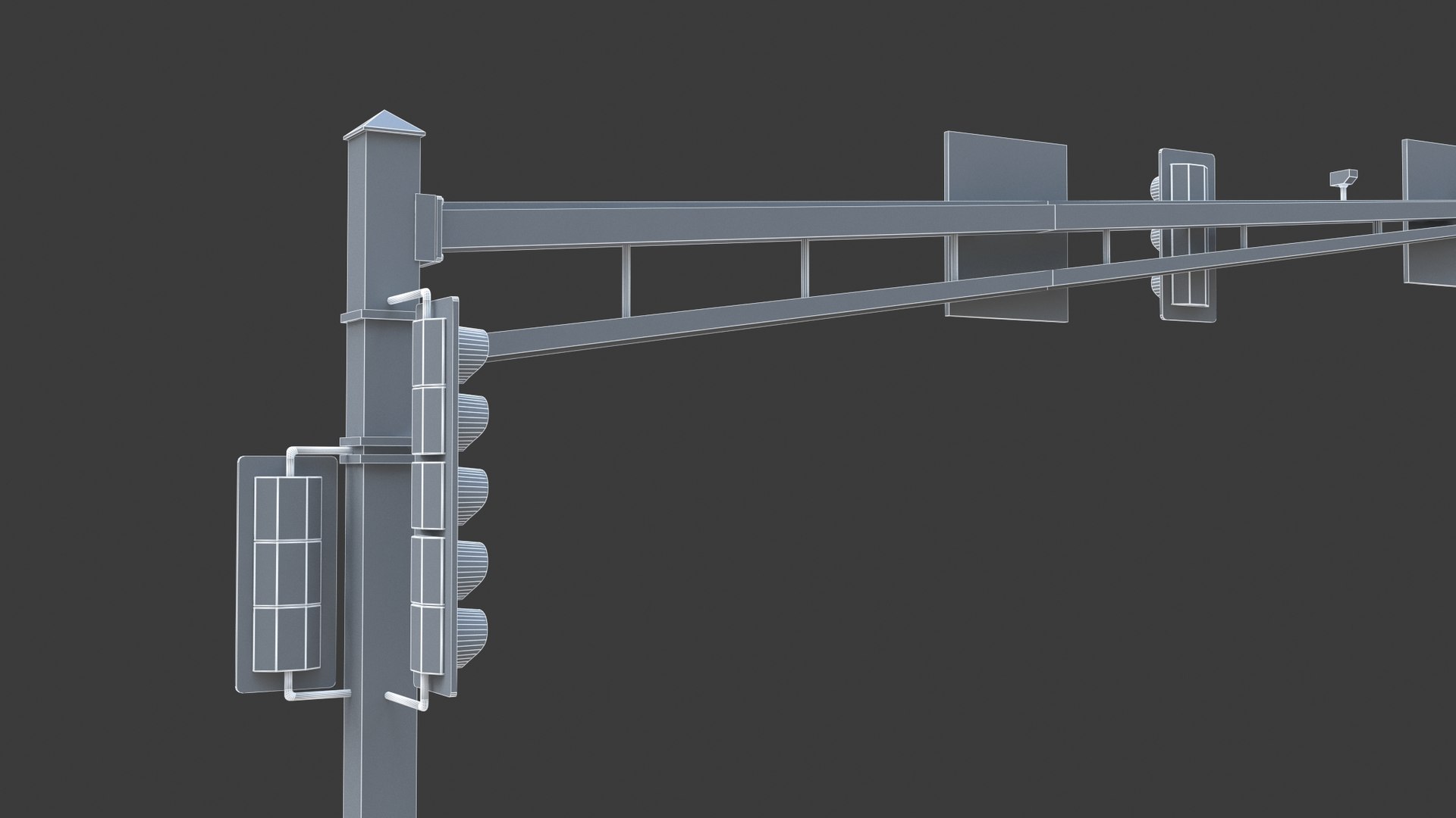 3D Street Light Model - TurboSquid 1455378