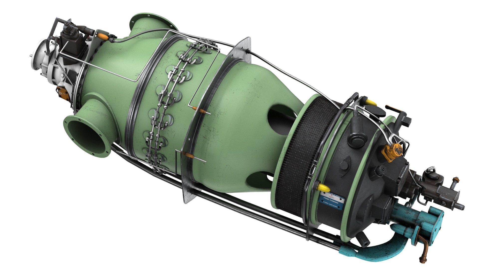 Turboprop Aircraft Engine Pratt And Whitney Canada PT6 3D - TurboSquid ...