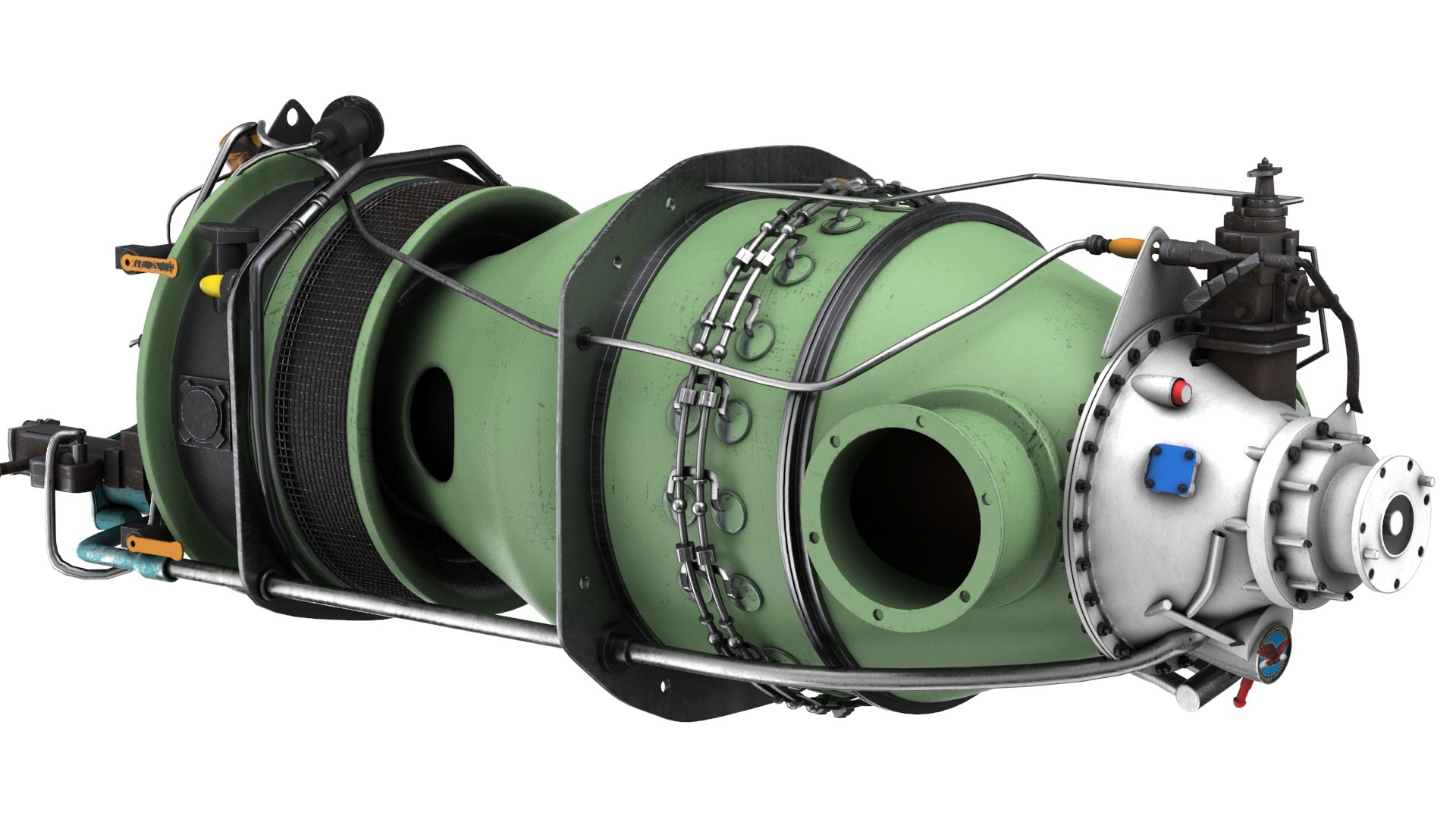 Turboprop Aircraft Engine Pratt And Whitney Canada PT6 3D - TurboSquid ...