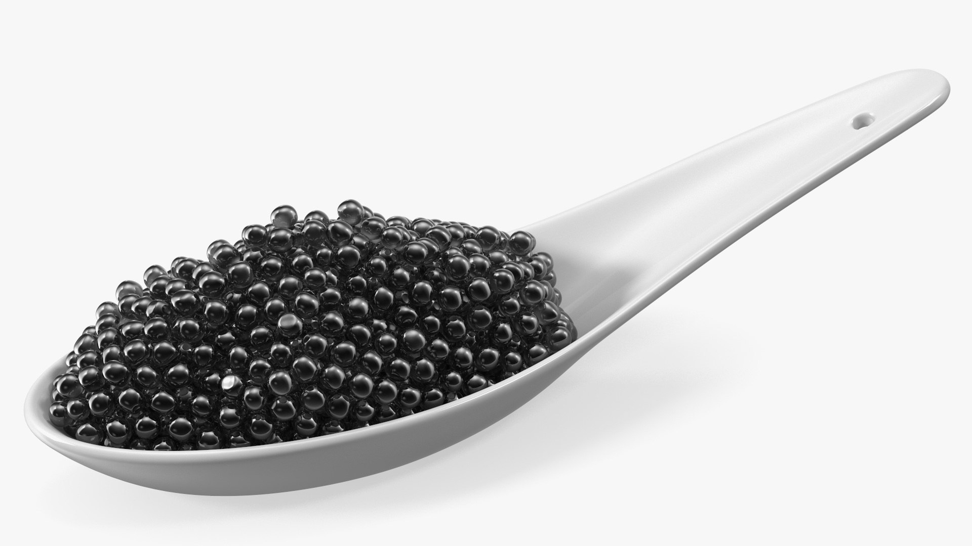 modelo 3d Black Caviar Spoon - TurboSquid 2042606