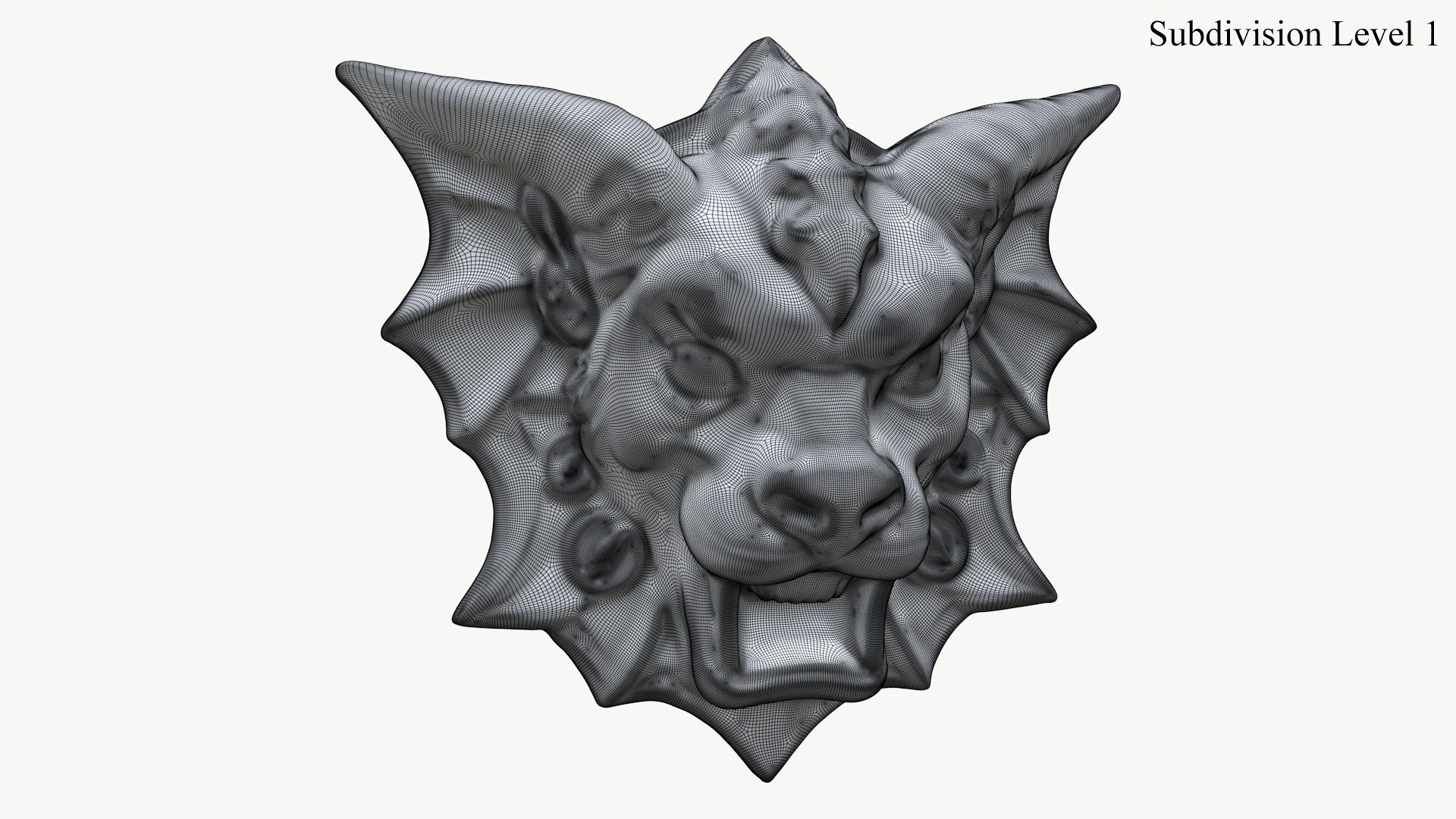 3D Gargoyle Head Textured 9 Model - TurboSquid 2291313