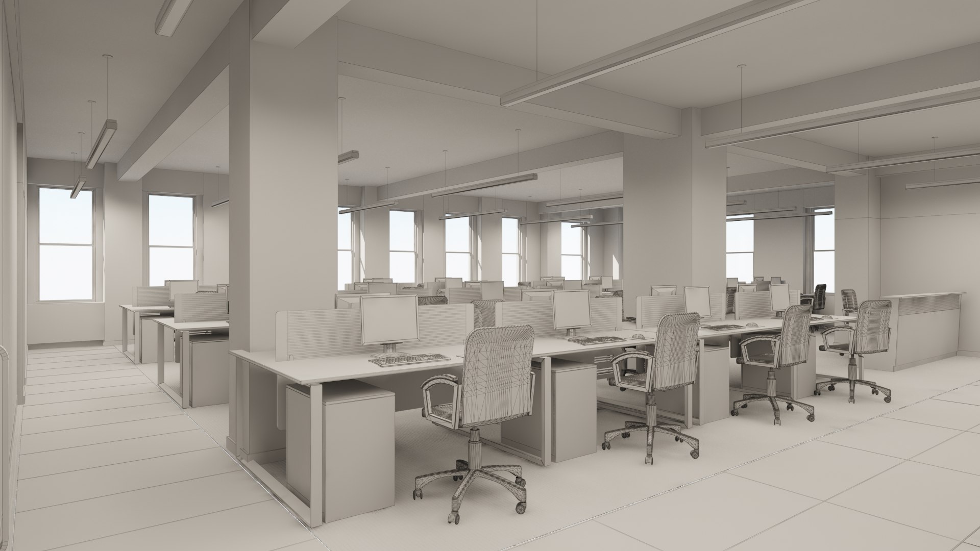 3D Office Model - TurboSquid 1819406