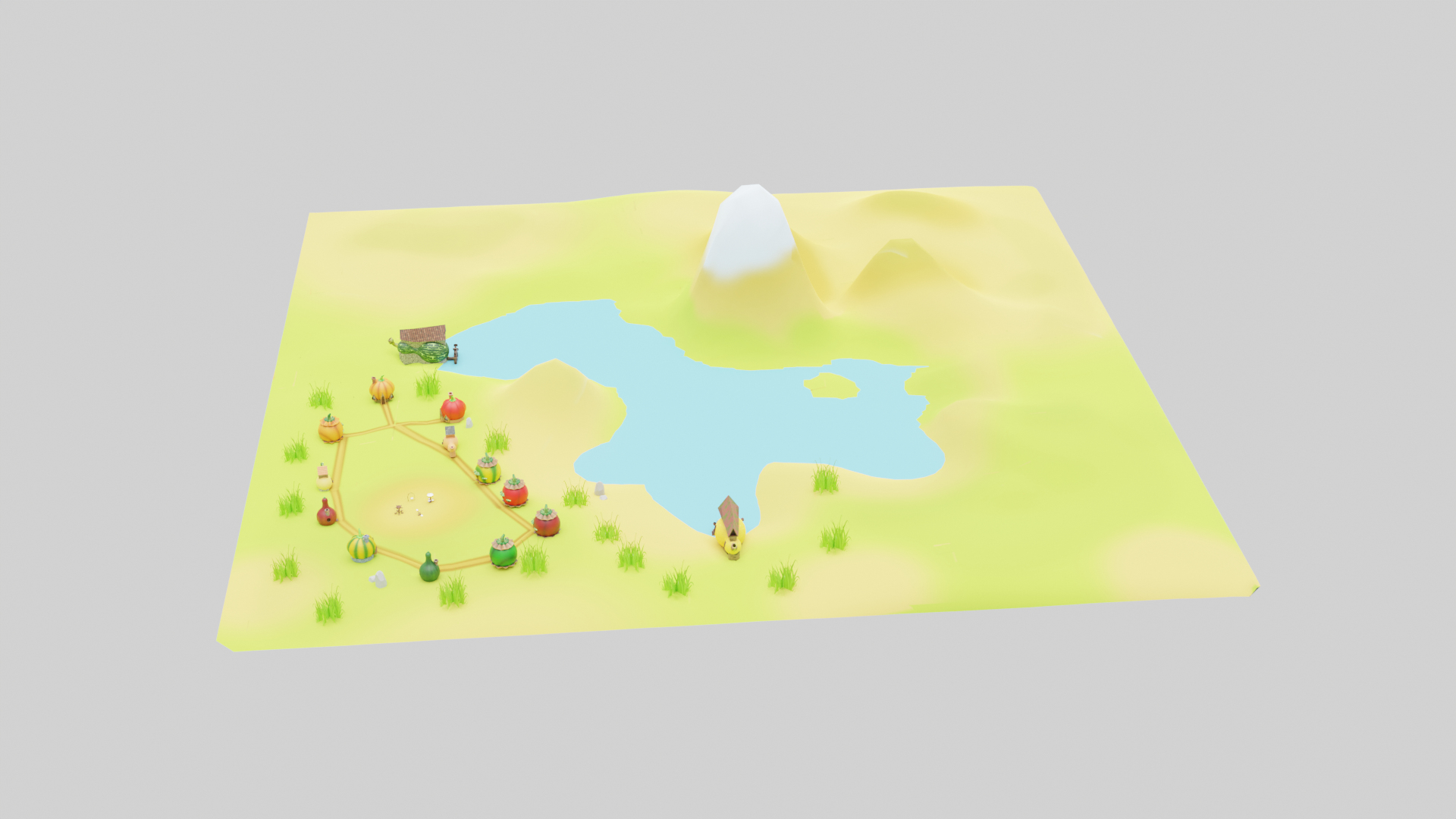 3D Bugs City - Low Poly Stylized Pumpkin Pack Model - TurboSquid 2003735