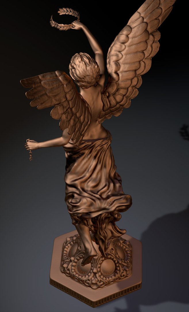 3d Angel Statue Independence D