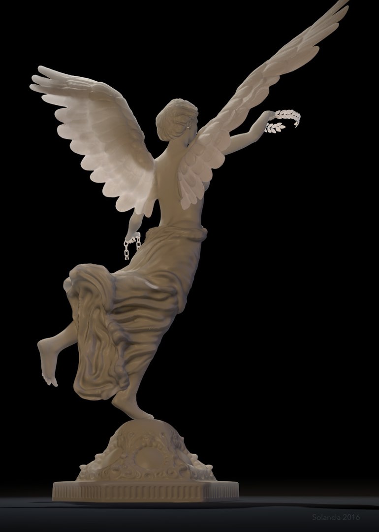 3d Angel Statue Independence D