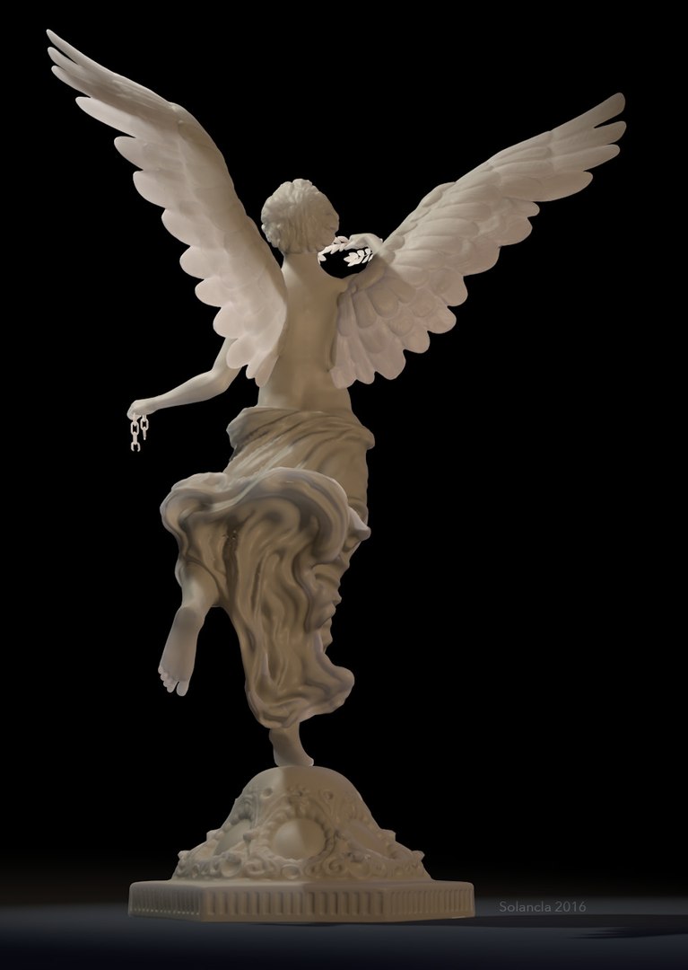 3d Angel Statue Independence D