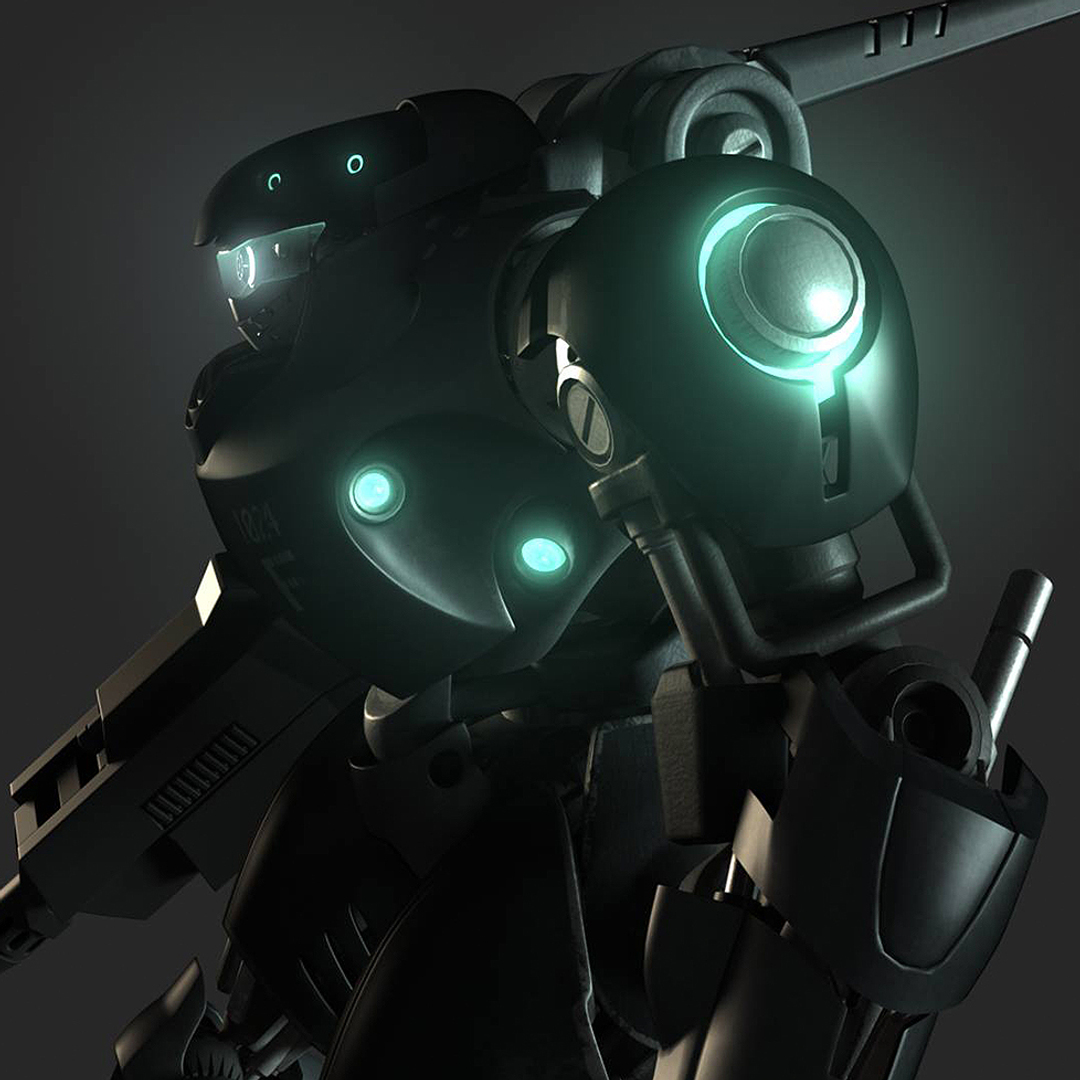 robot rigged 3d ma