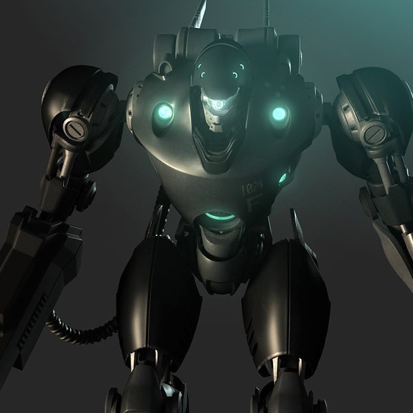 robot rigged 3d ma