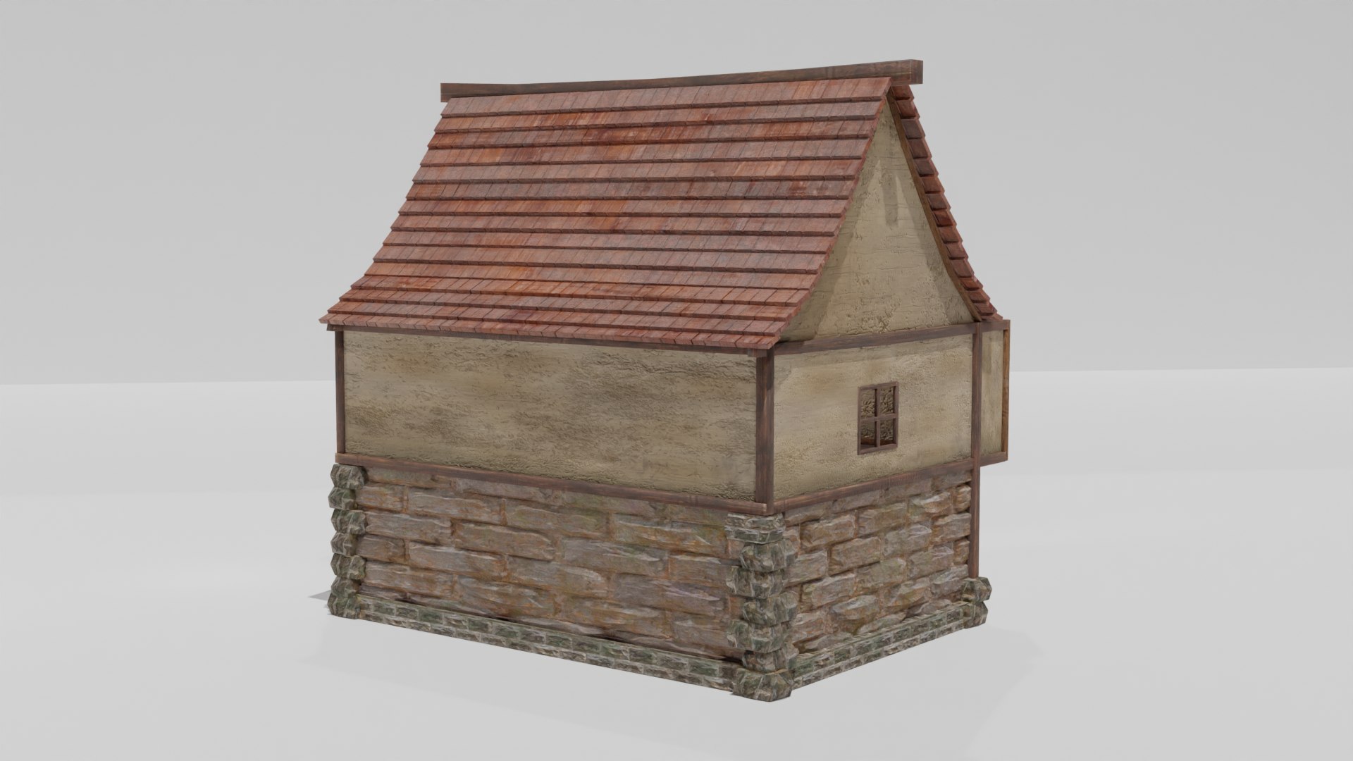 3D MEDIEVAL DOUBLE STOREY COTTAGE HOUSE Model - TurboSquid 2005331