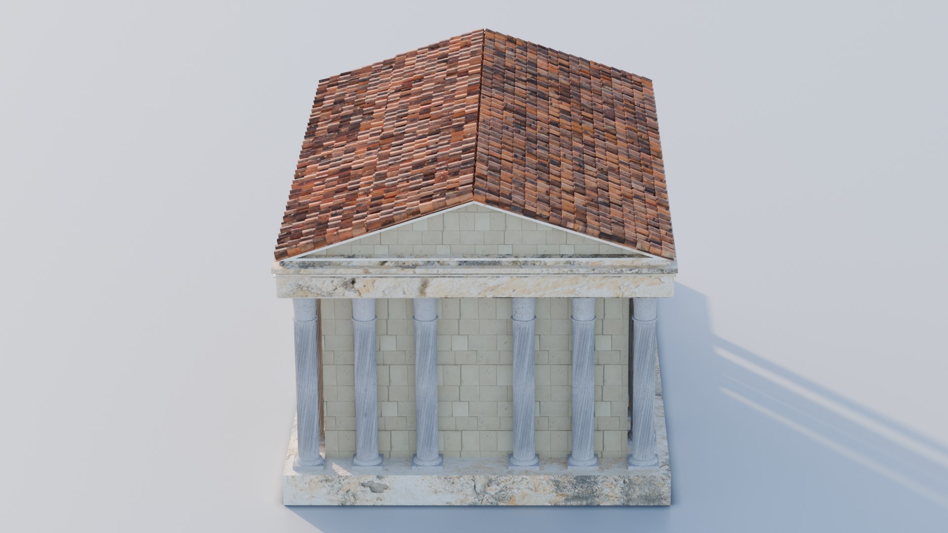 Roman Temple Model - TurboSquid 2391295