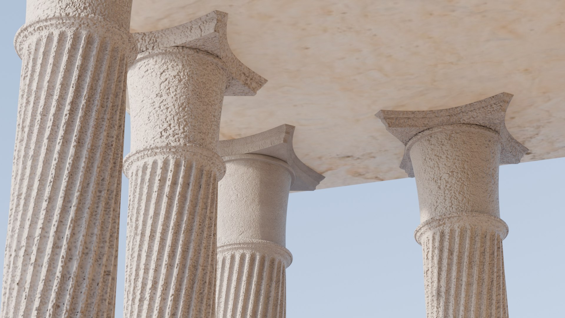 Roman Temple Model - TurboSquid 2391295