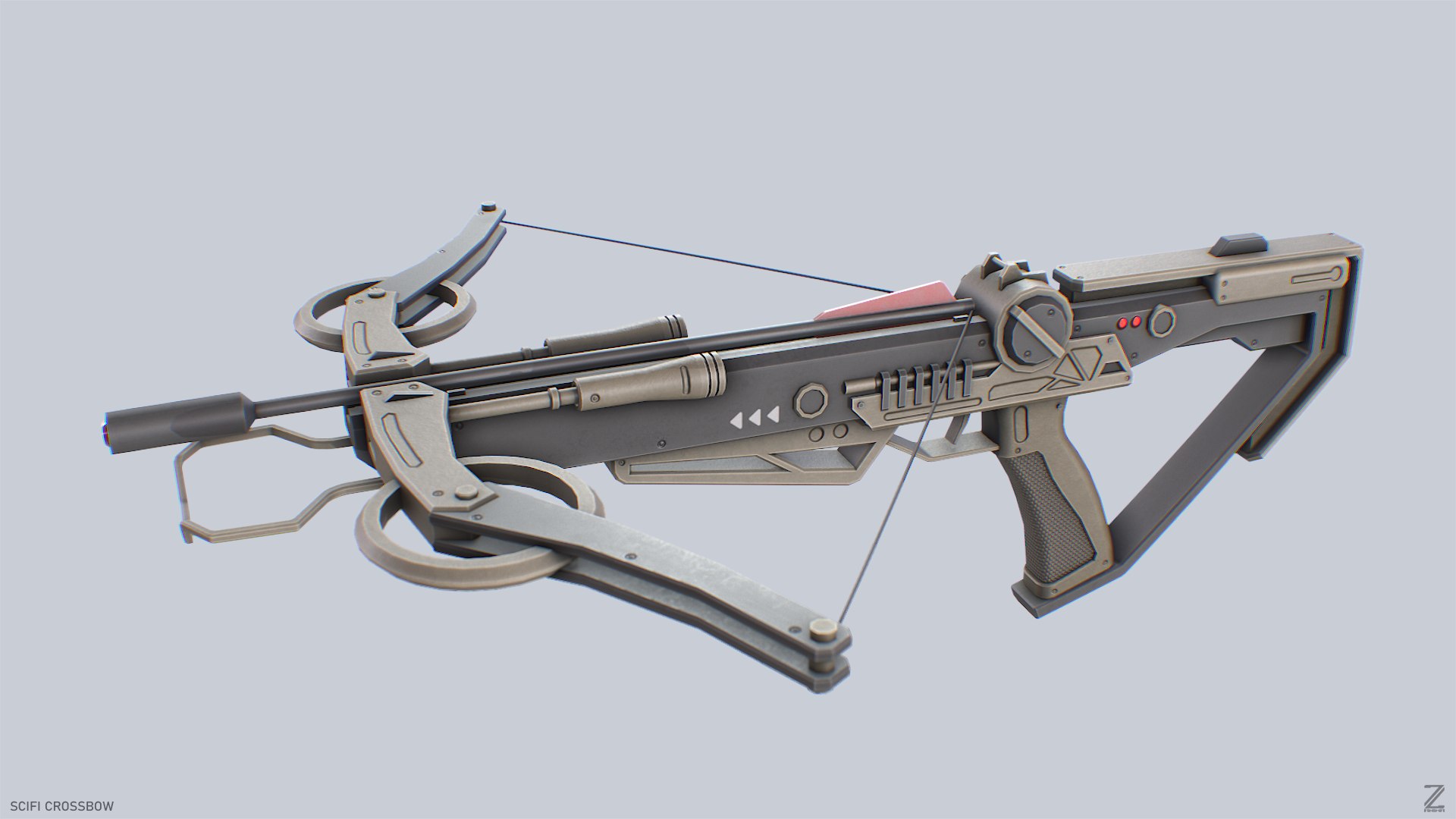 3D Scifi Crossbow Model - TurboSquid 2231457