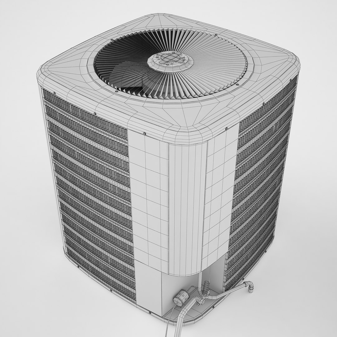 3D Air Conditioner Condenser Model - TurboSquid 1612929
