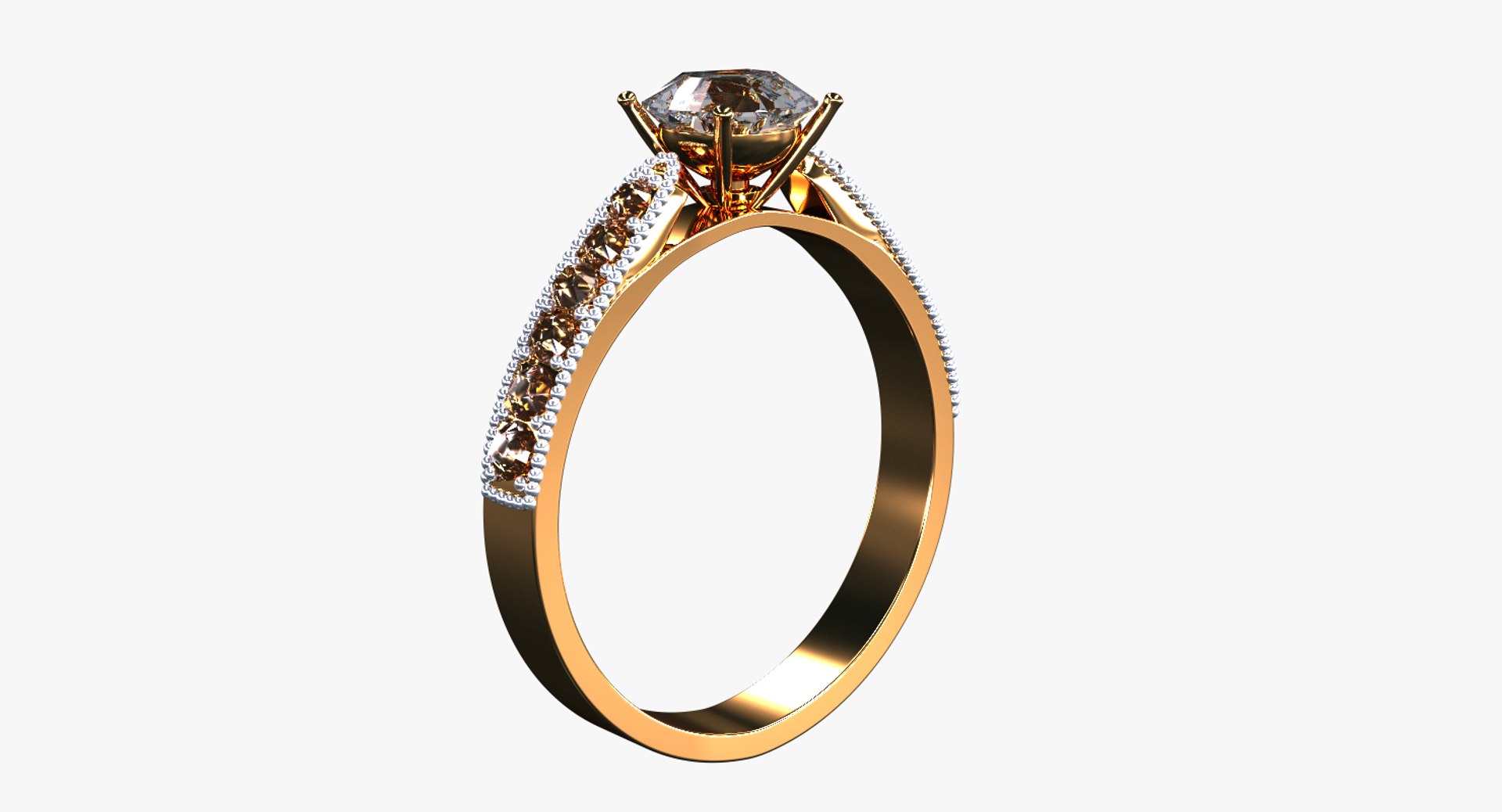 3d Diamond Ring Model