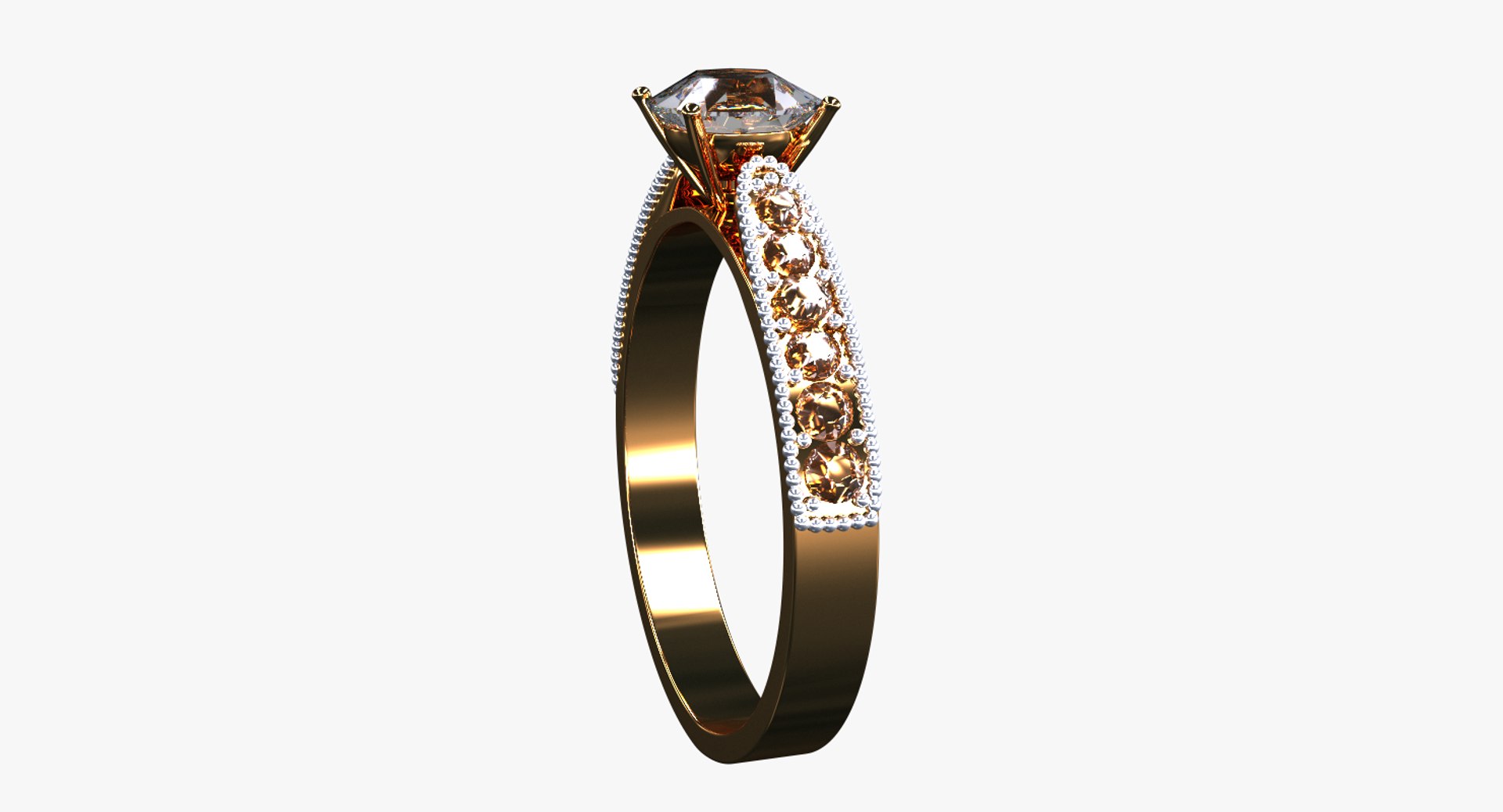 3d Diamond Ring Model