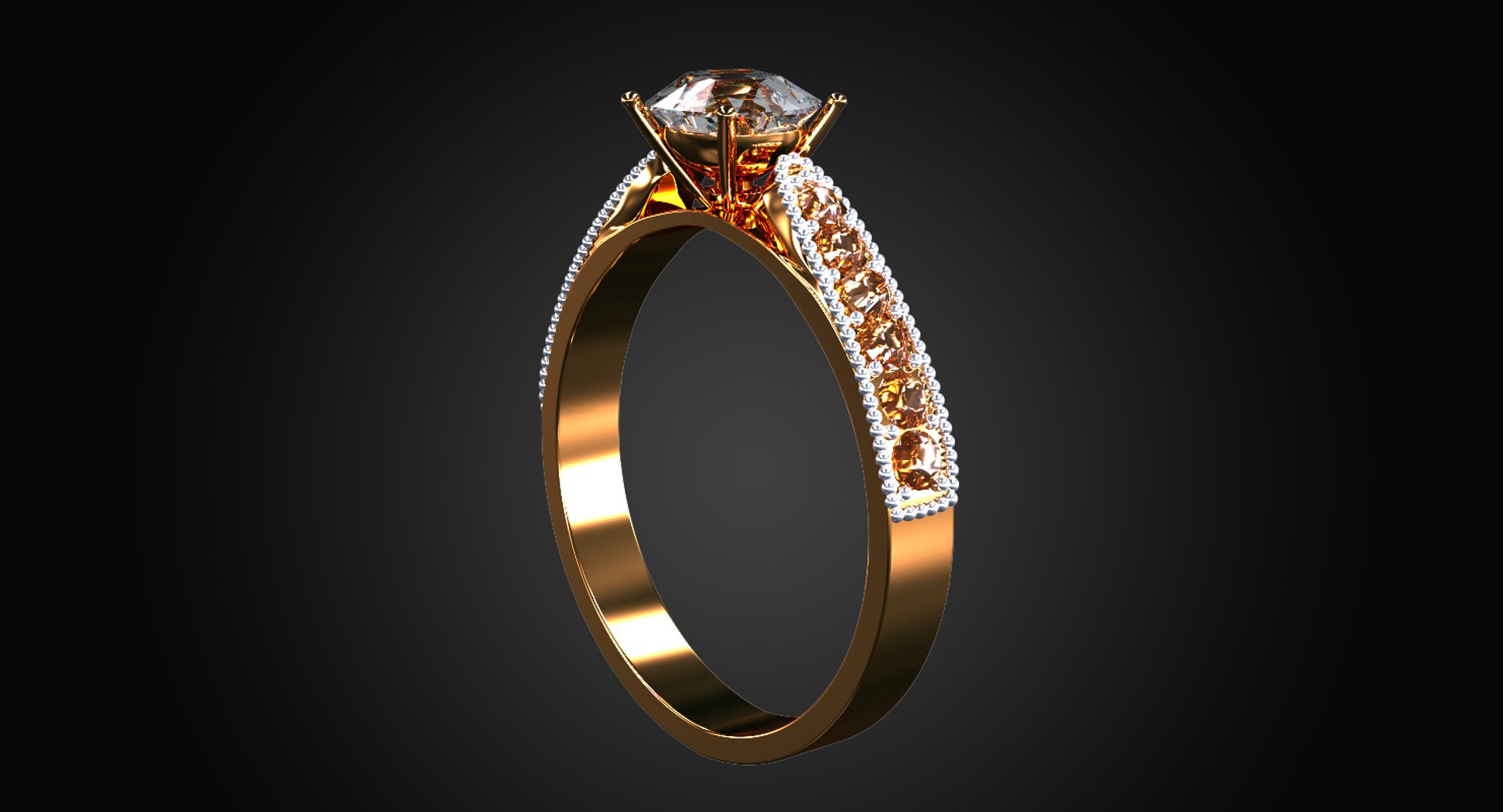 3d Diamond Ring Model
