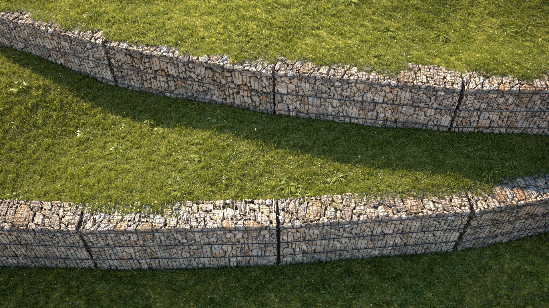 3D Gabion Set 01 Model - TurboSquid 1379832