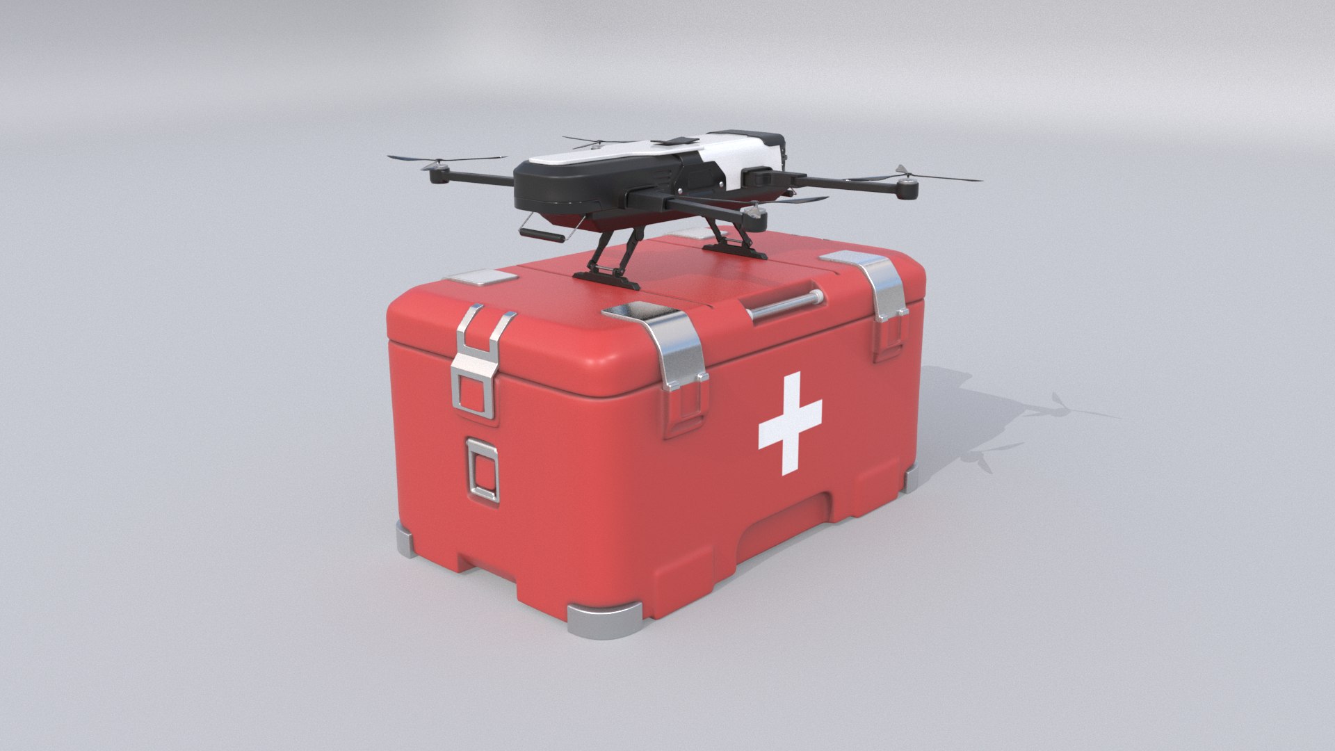 3D Model Medical Supply Drone Quad Copter - TurboSquid 2199745