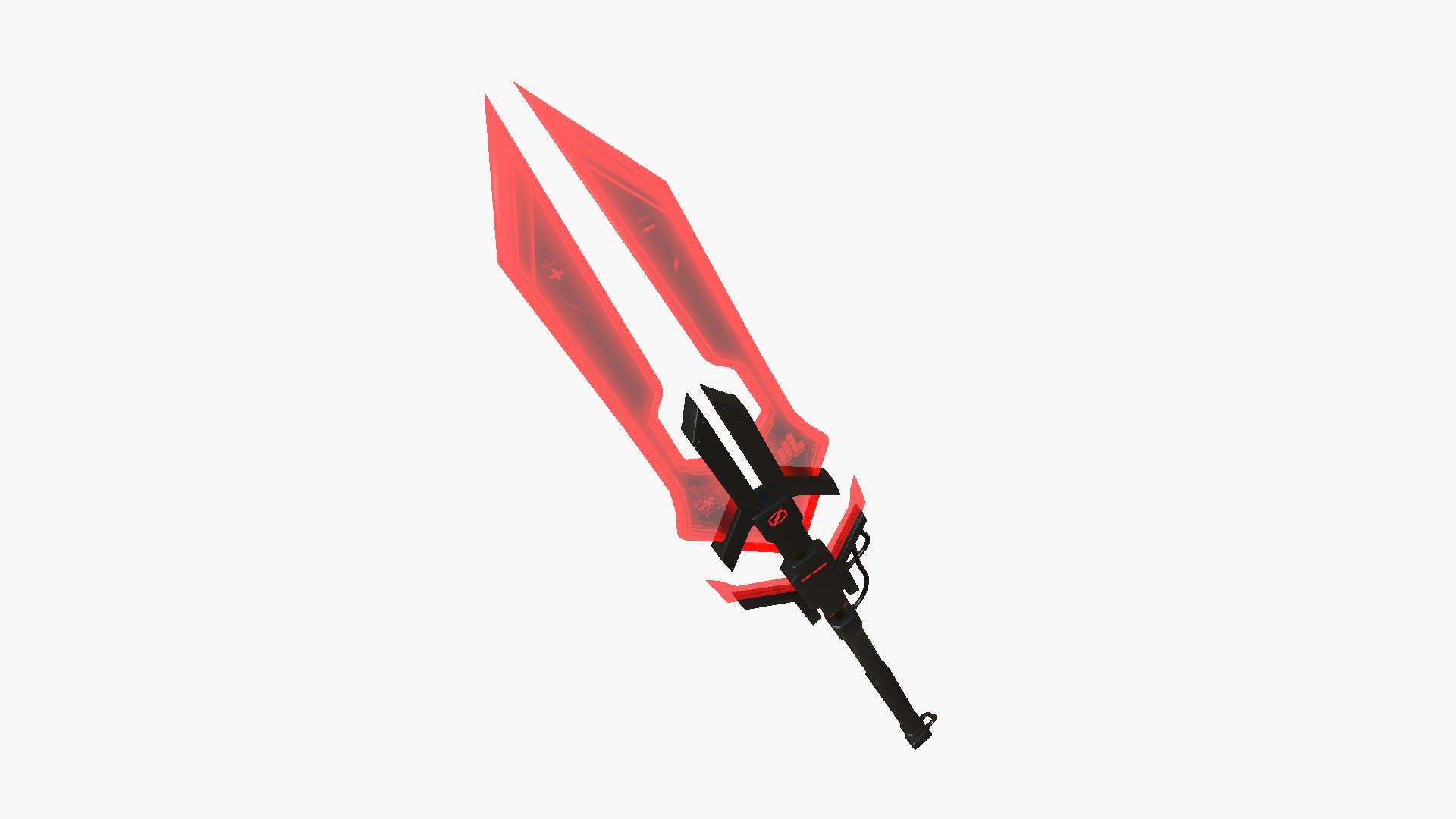 SciFi War Spear A04 Black Red - Sci Fi Weapon Design 3D Model ...