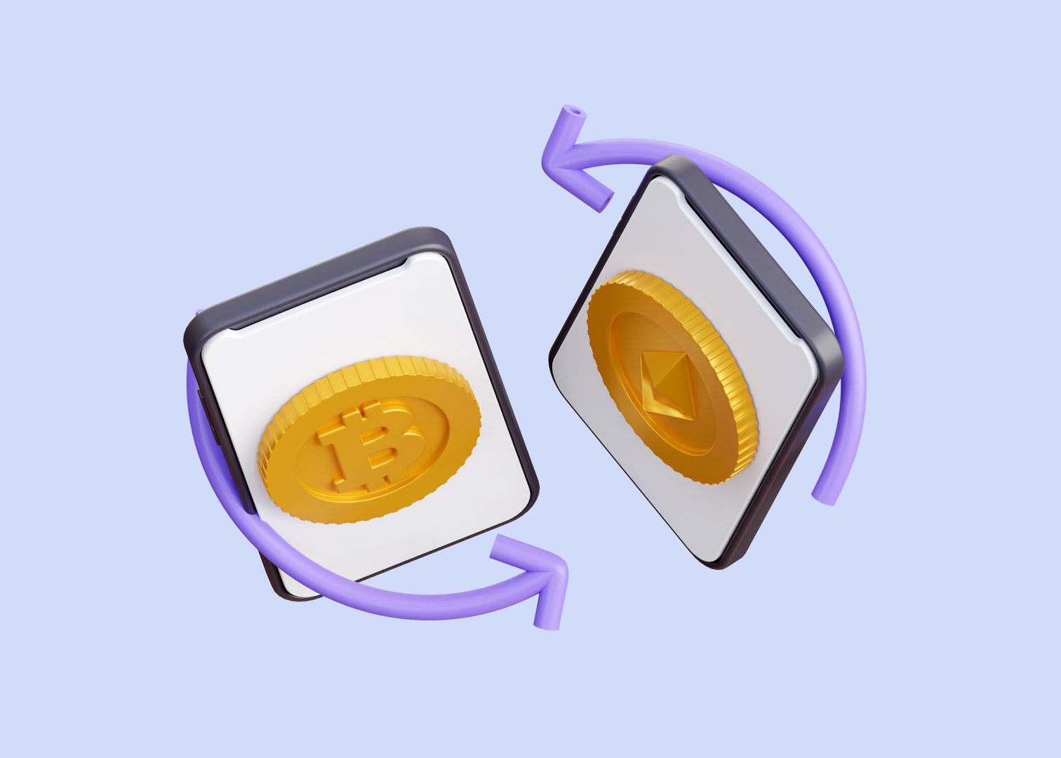 3D Bitcoin Exchange 3D Illustration - TurboSquid 2320867