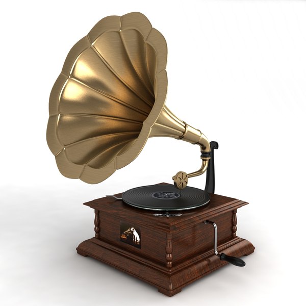 gramophone 3d model