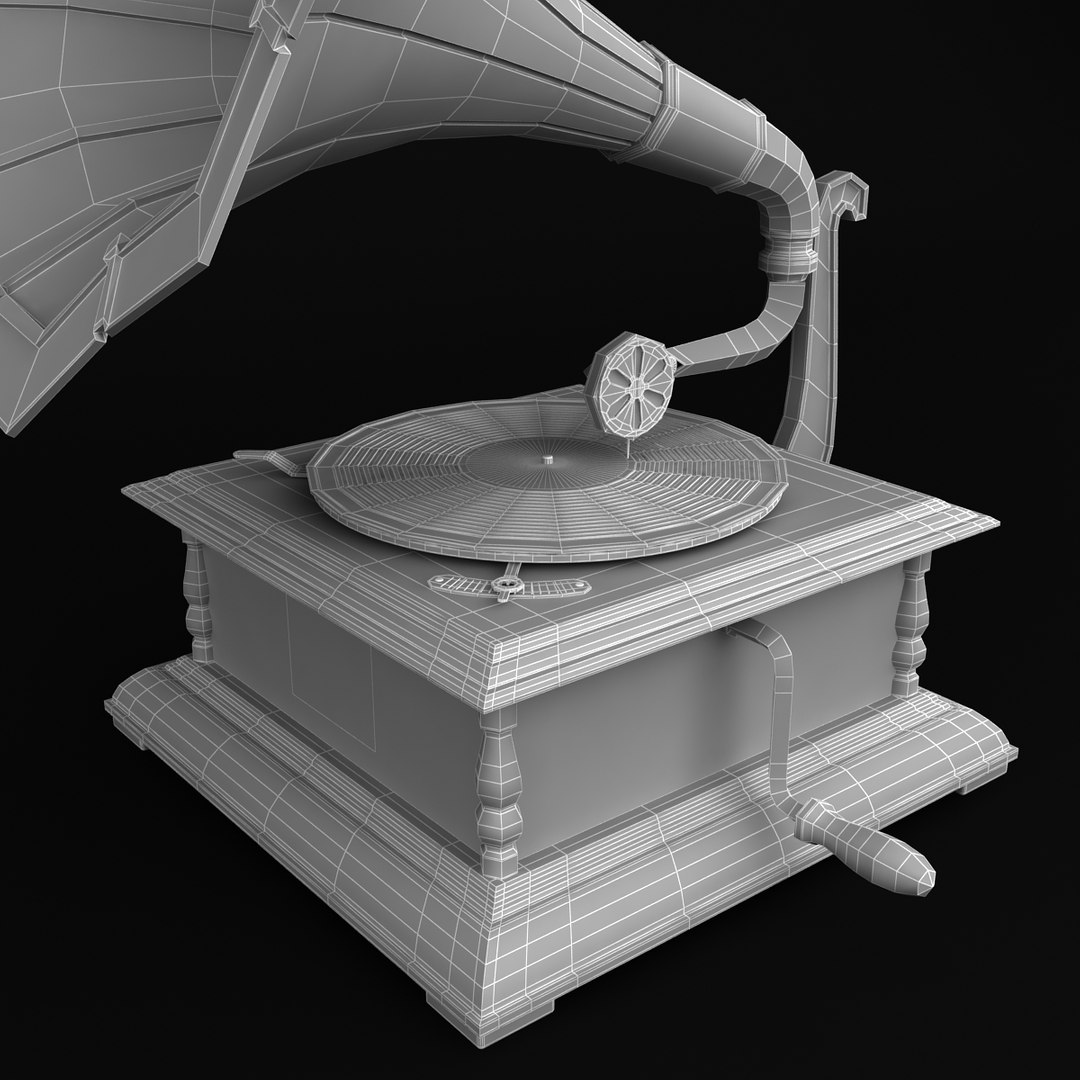 Gramophone 3d Model