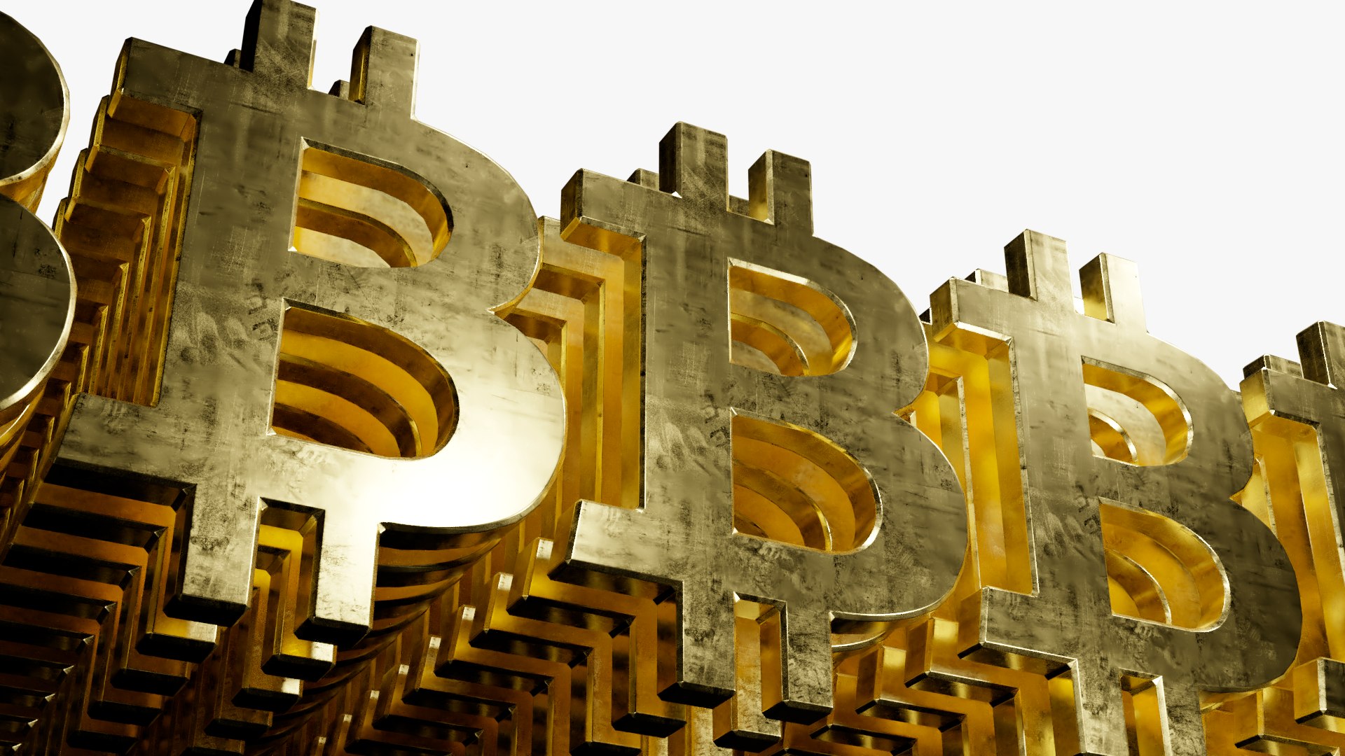 3D Symbol Gold Bitcoin - TurboSquid 1709345