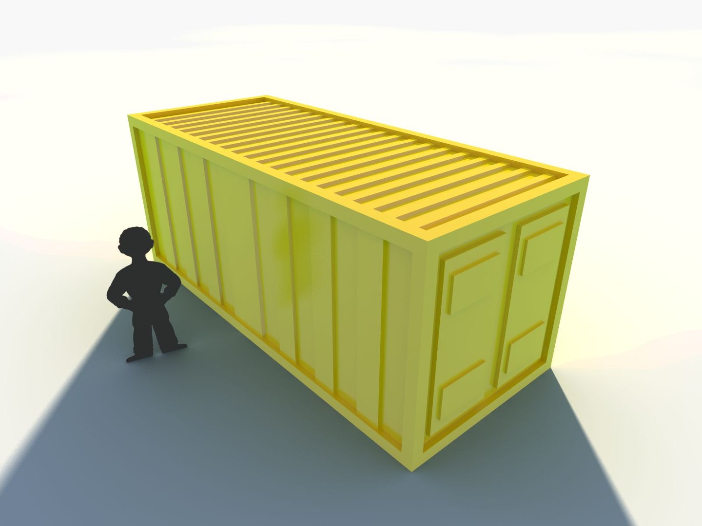 3D Low-poly Shipping Container - TurboSquid 1549989