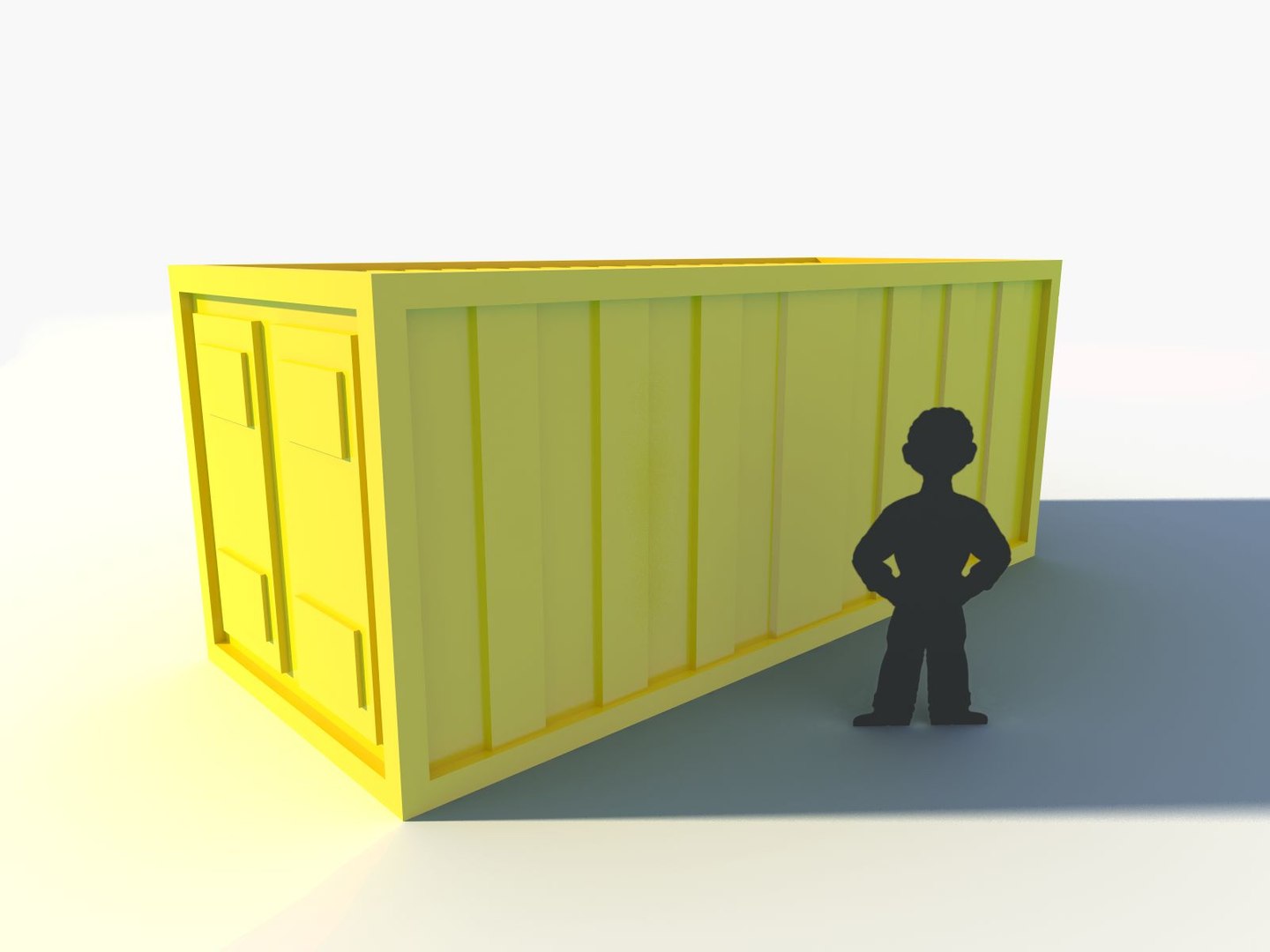 3D Low-poly Shipping Container - TurboSquid 1549989