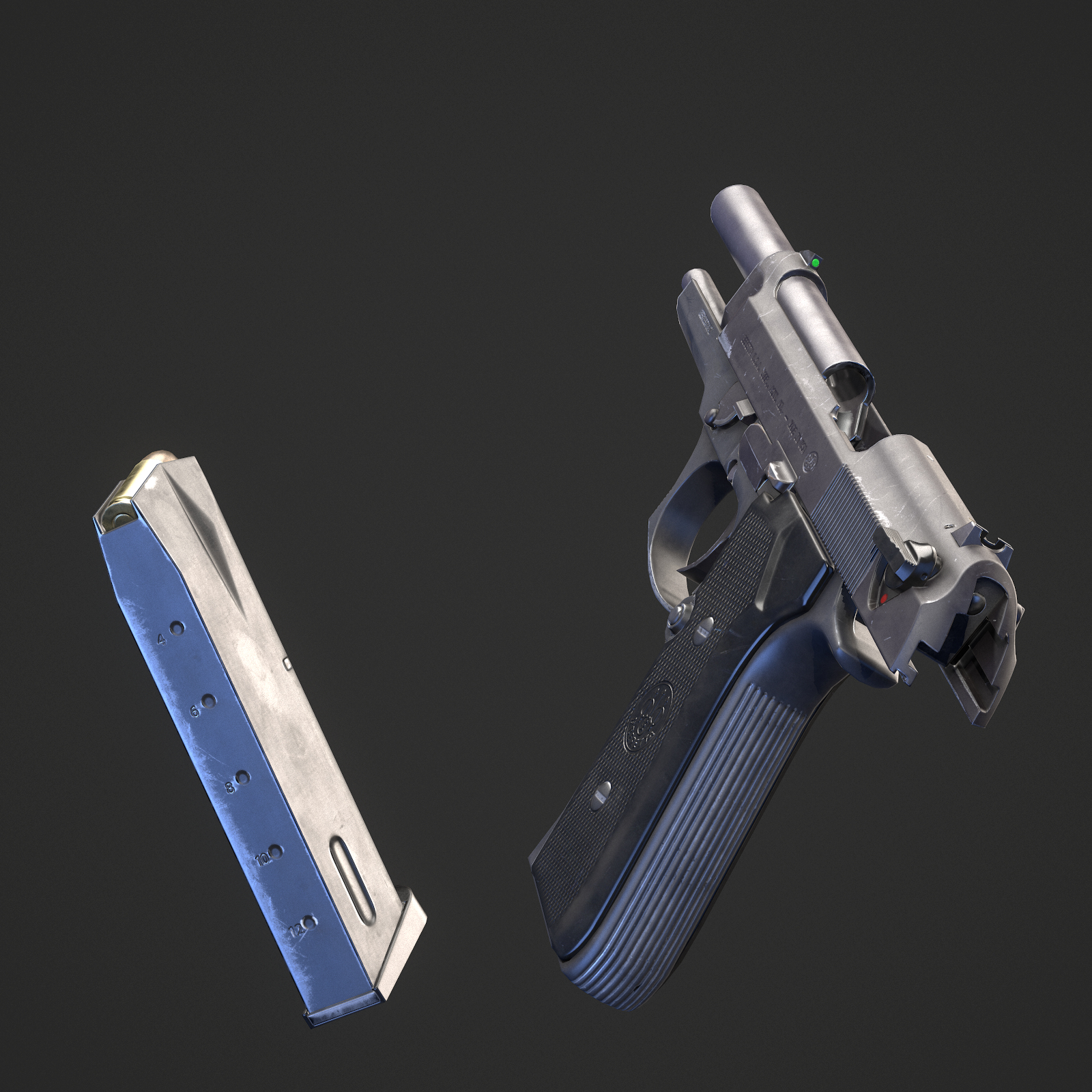 ready beretta 92fs 3d model