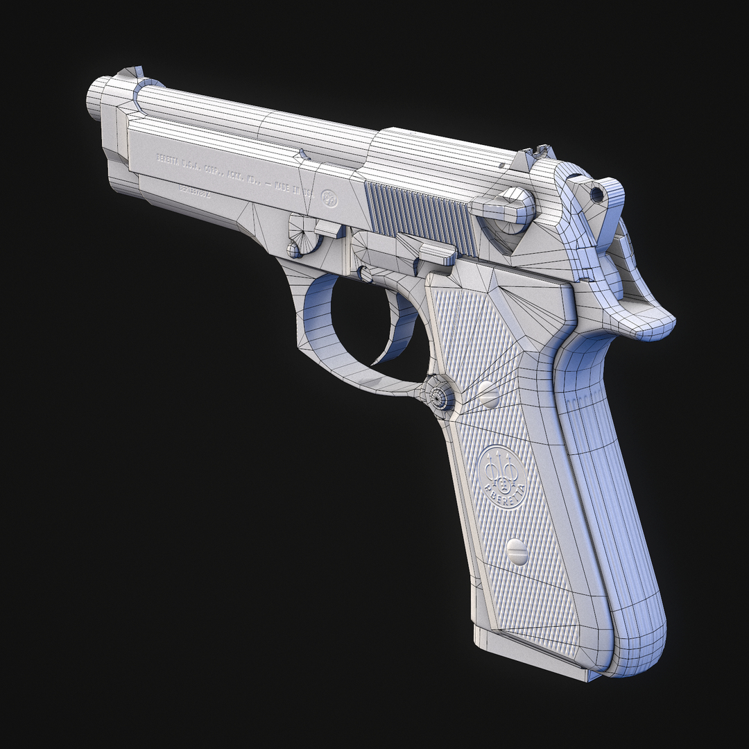 ready beretta 92fs 3d model