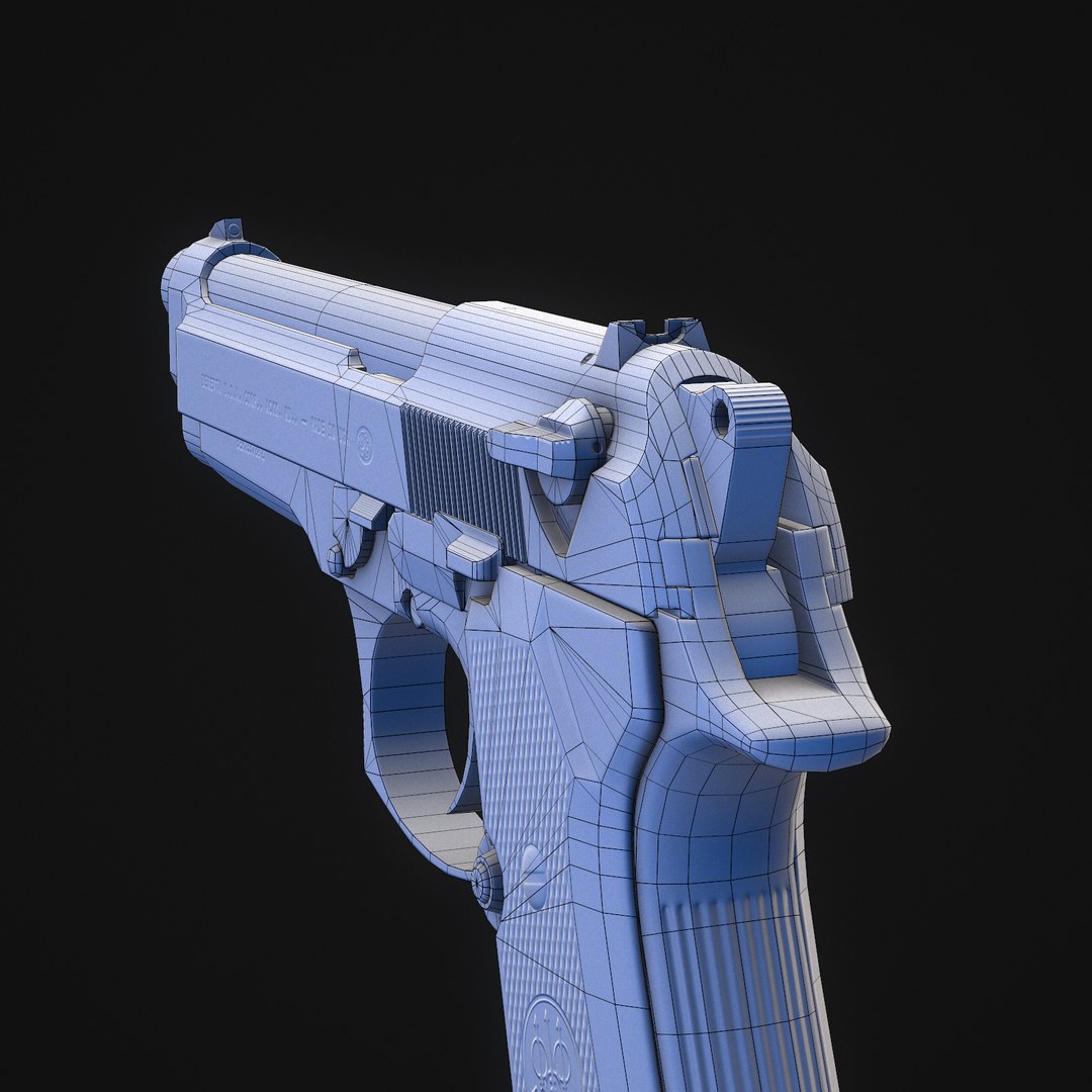 Ready Beretta 92fs 3d Model