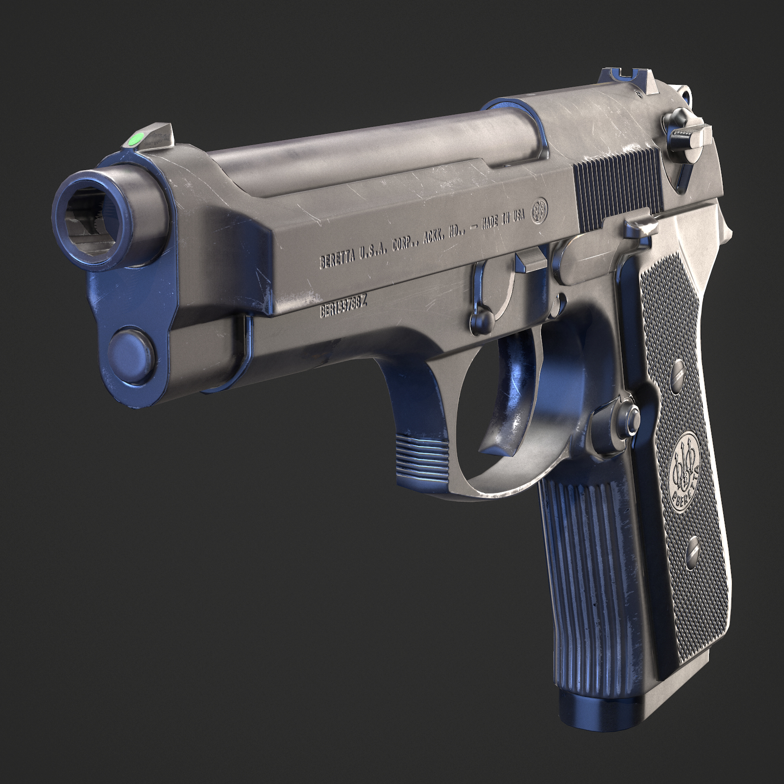 ready beretta 92fs 3d model