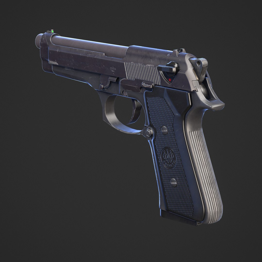 Ready Beretta 92fs 3d Model