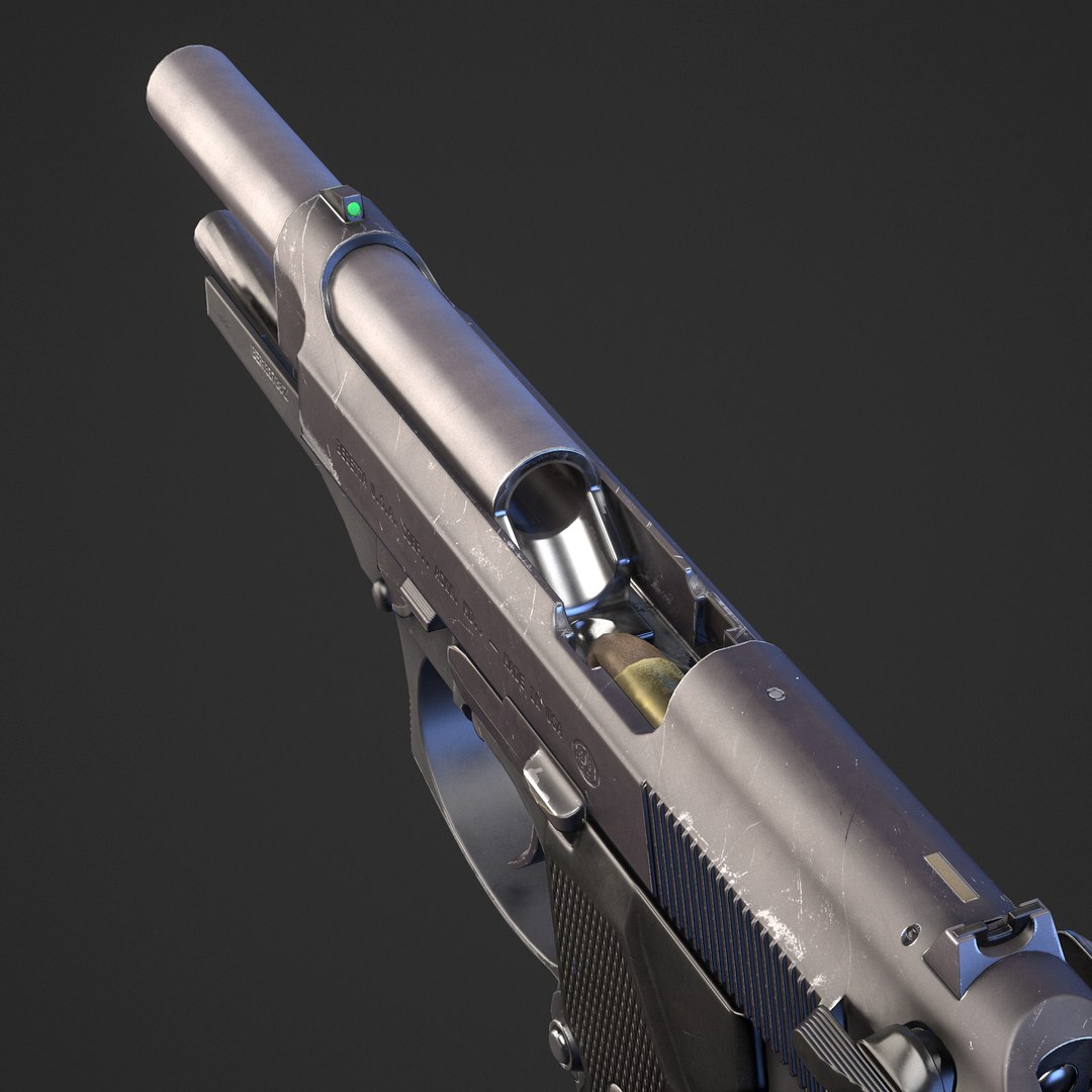 Ready Beretta 92fs 3d Model
