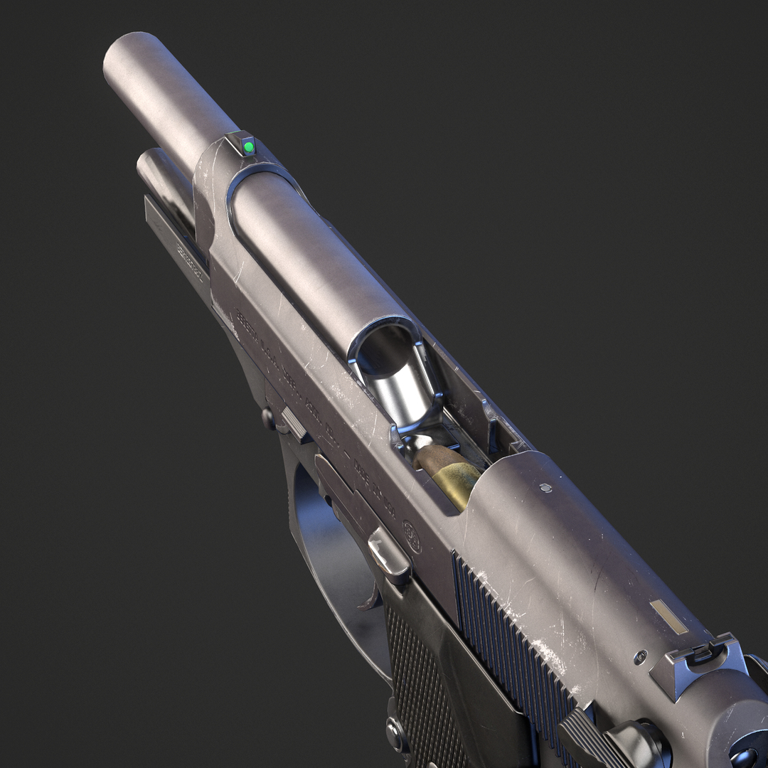 ready beretta 92fs 3d model