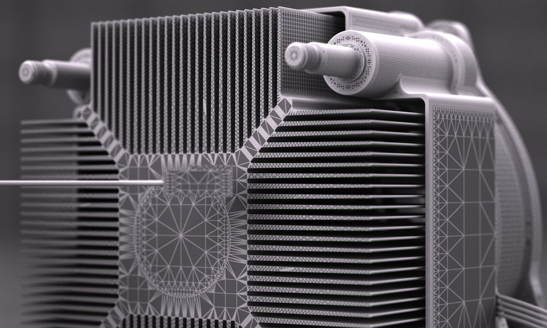 3d Mc Socket 775 Heatsink Model