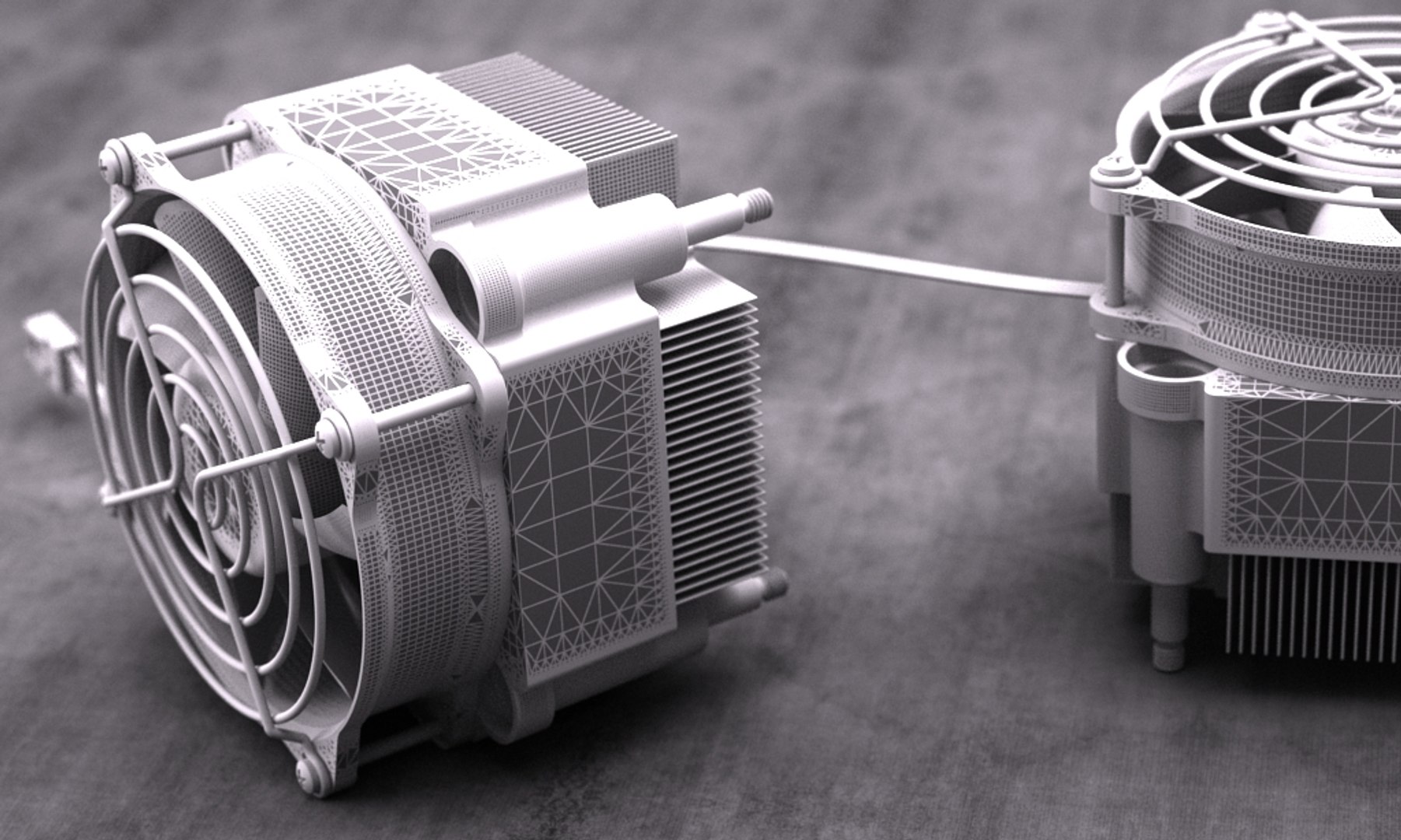 3d Mc Socket 775 Heatsink Model