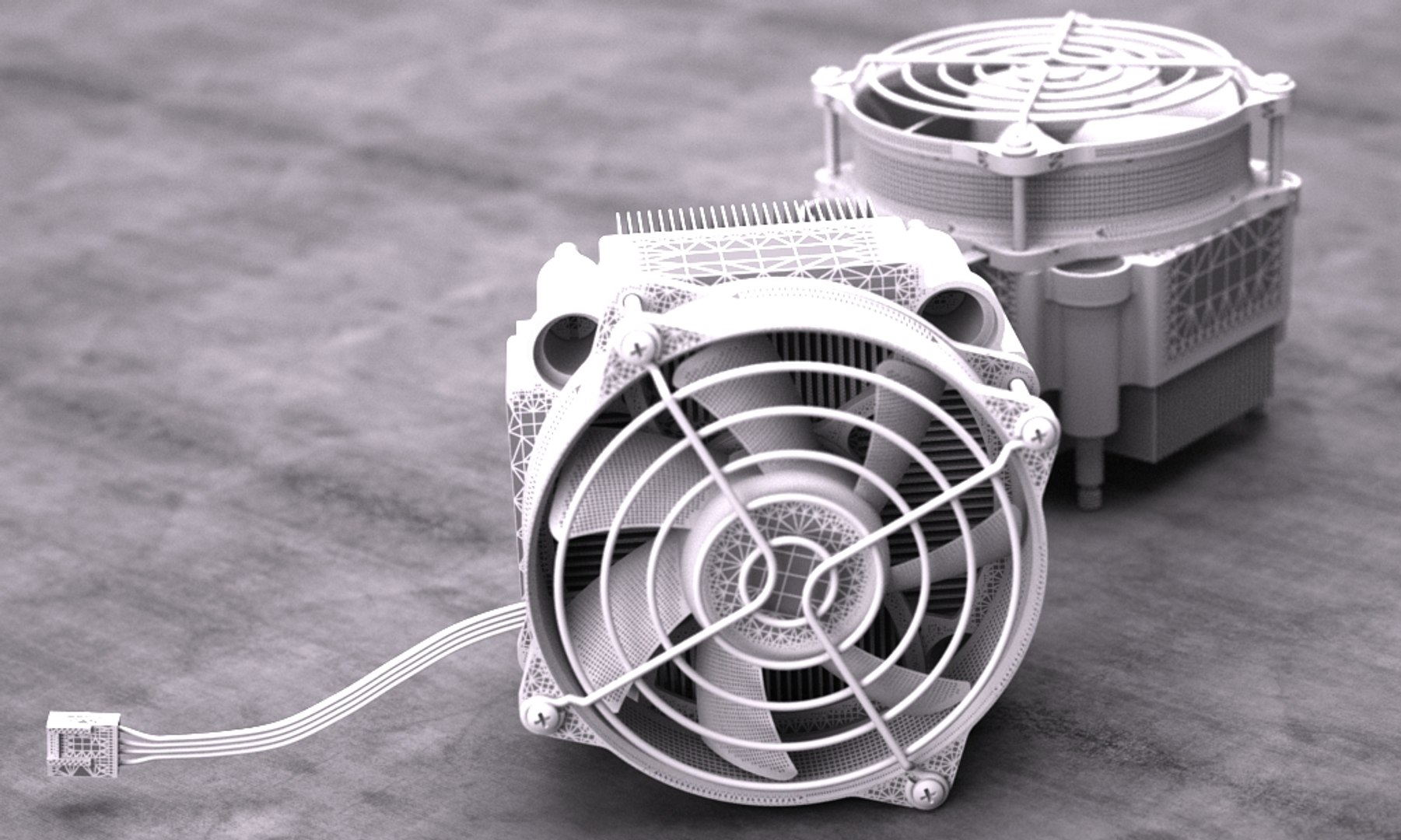 3d Mc Socket 775 Heatsink Model