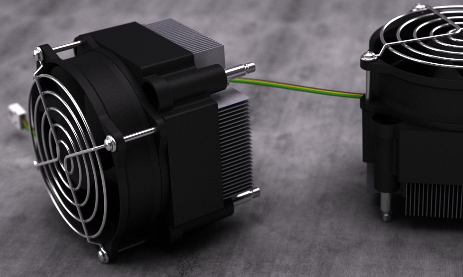 3d Mc Socket 775 Heatsink Model