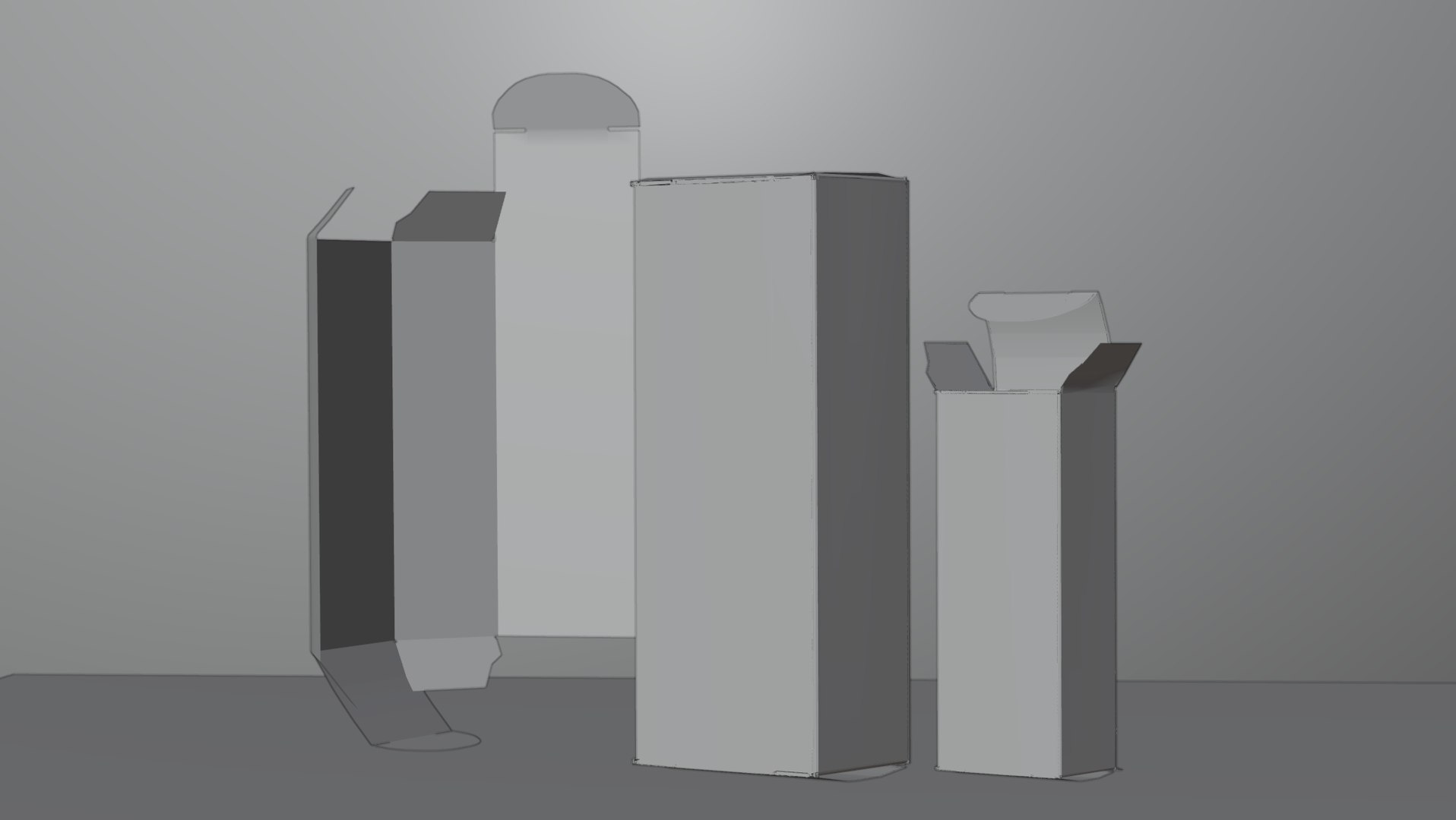 3D Paper Box Mockup 3D Model - TurboSquid 2250200