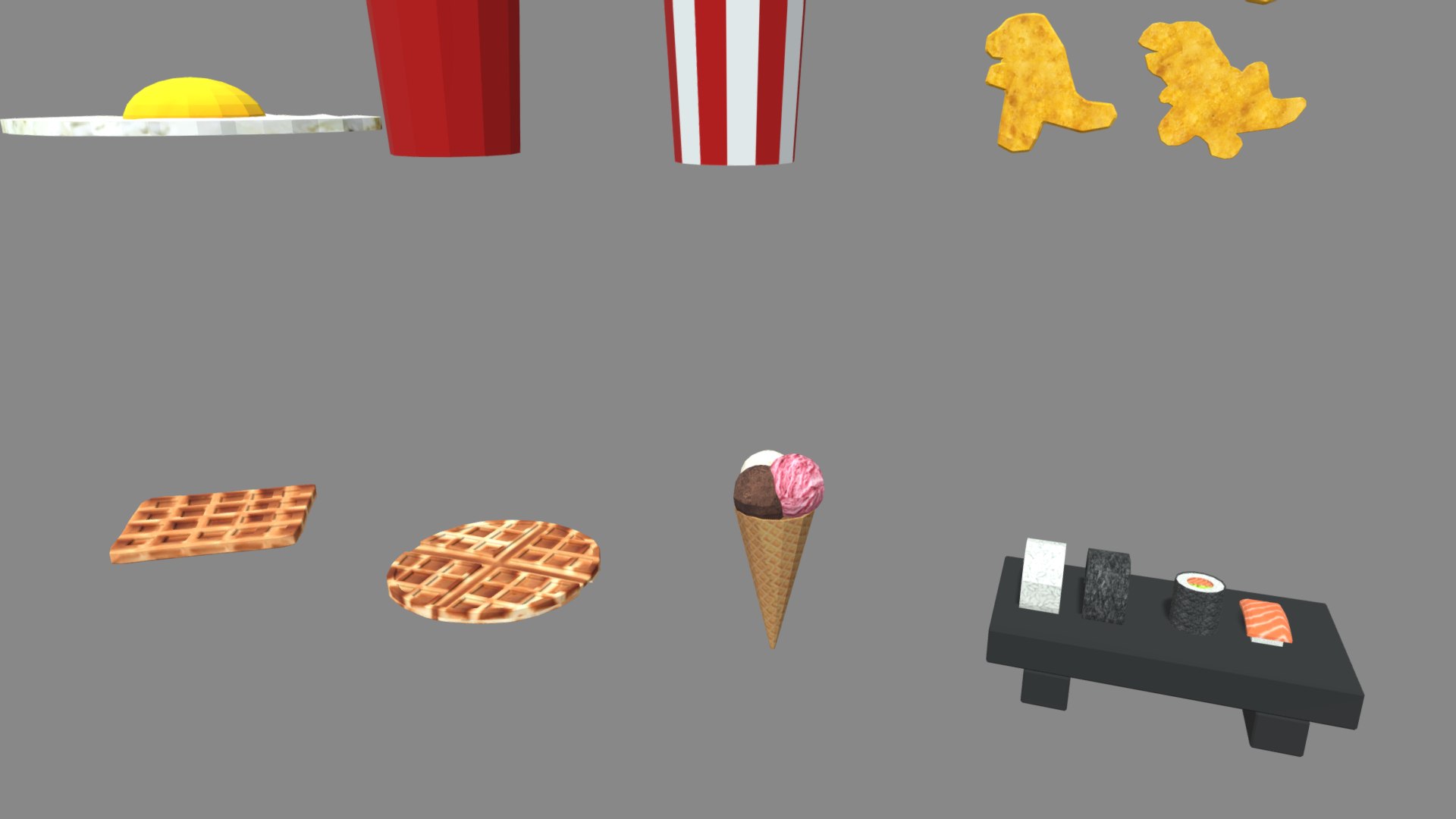 3D Low Poly Fast Food Pack 01 - TurboSquid 2296034