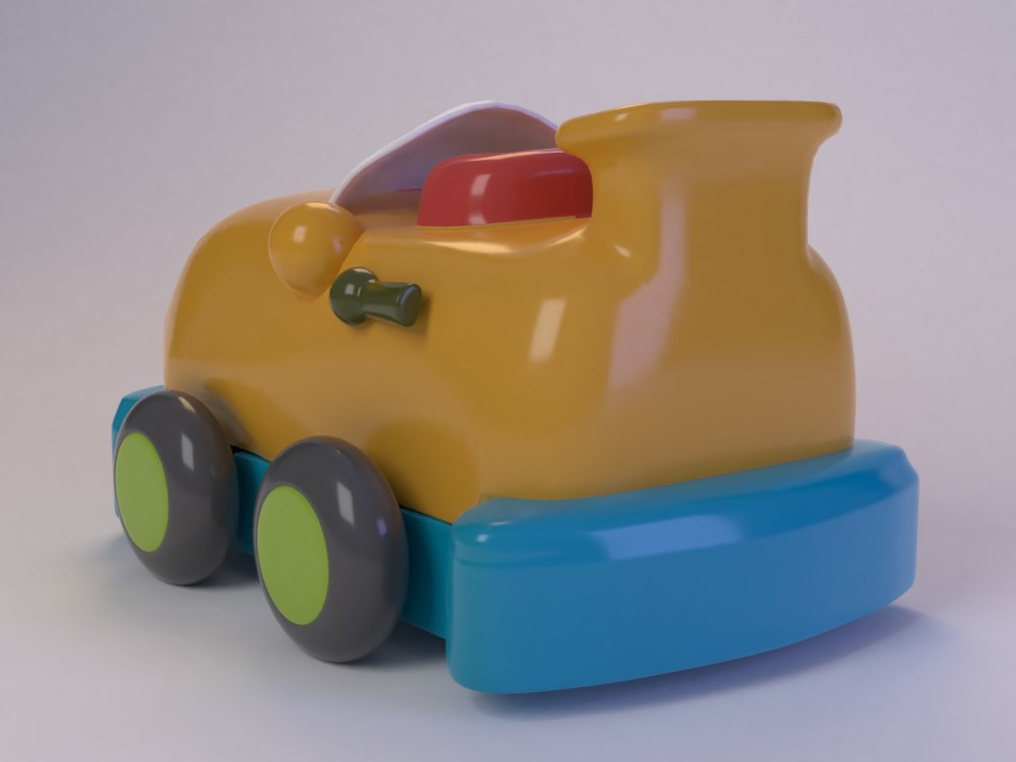3D Cartoon Cute Car Model - TurboSquid 1542653