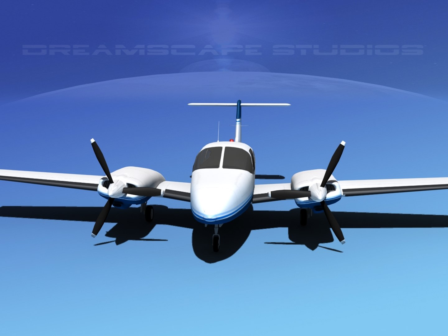 Piper Seminole Pa-44-180t Turbo 3d Model