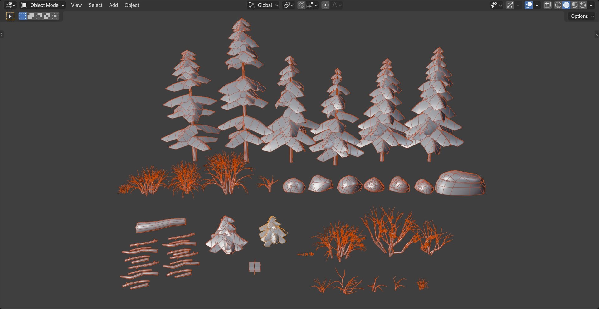 Winter Forest Environment 3D Model - TurboSquid 2518500