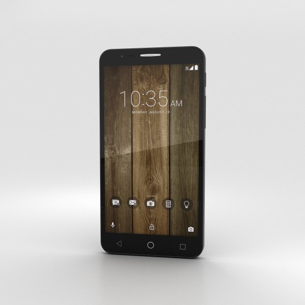 modelo 3d Alcatel Fierce 4 Negro - TurboSquid 1326508